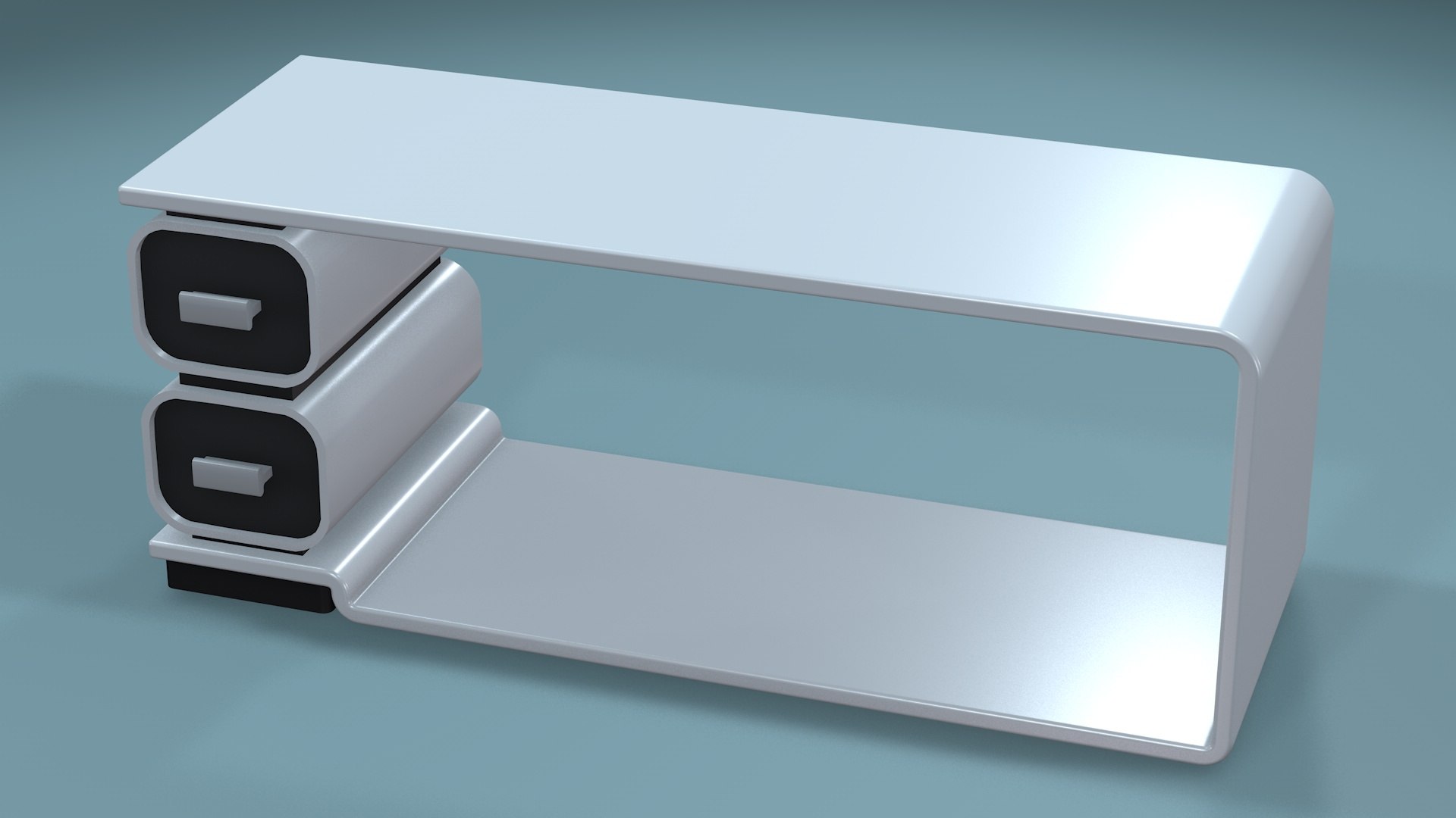 Futuristic Table 3D Model - TurboSquid 1796276