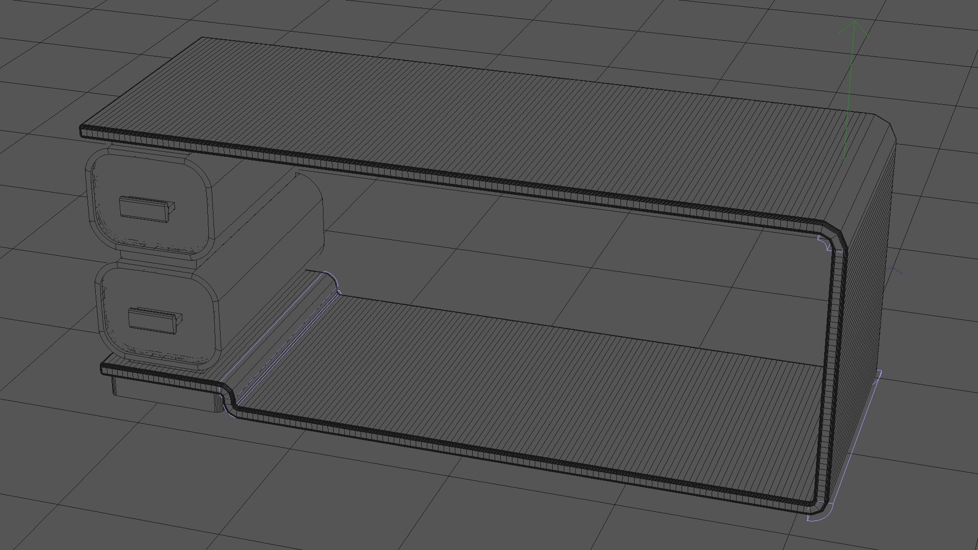 Futuristic Table 3D Model - TurboSquid 1796276