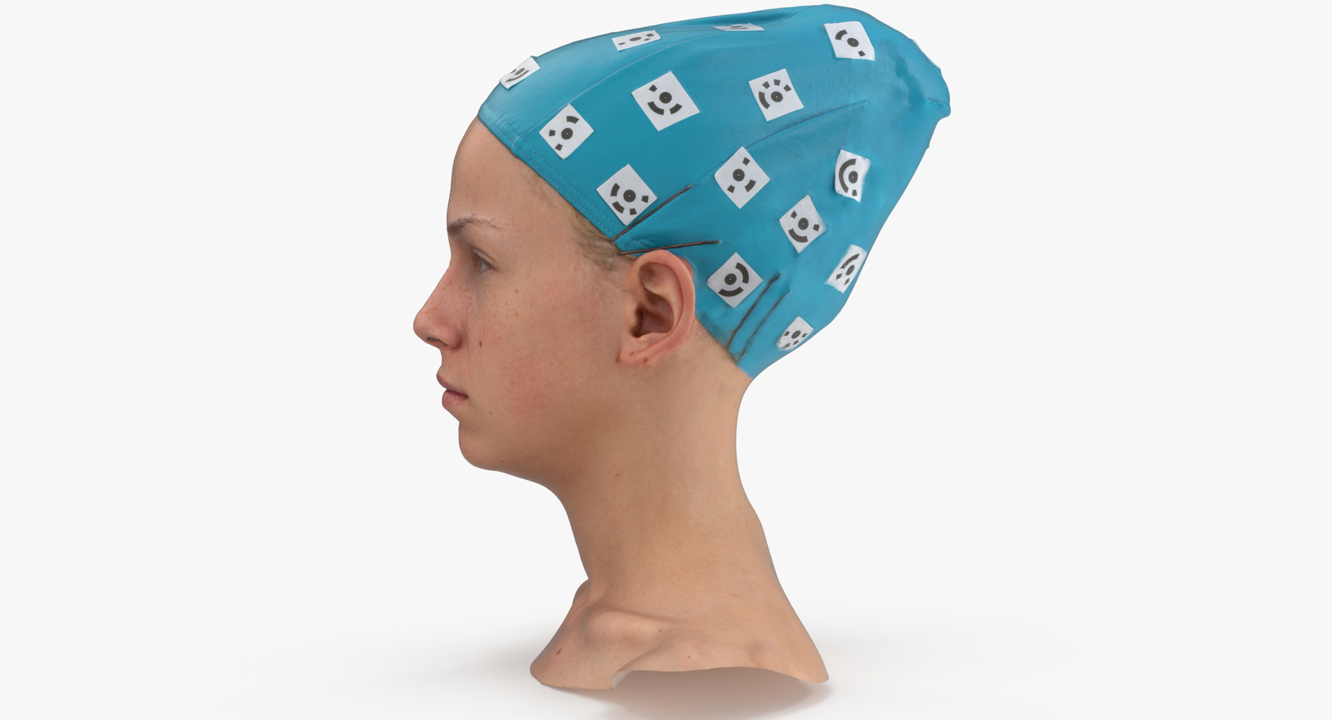 3D model rhea human head contempt - TurboSquid 1664202