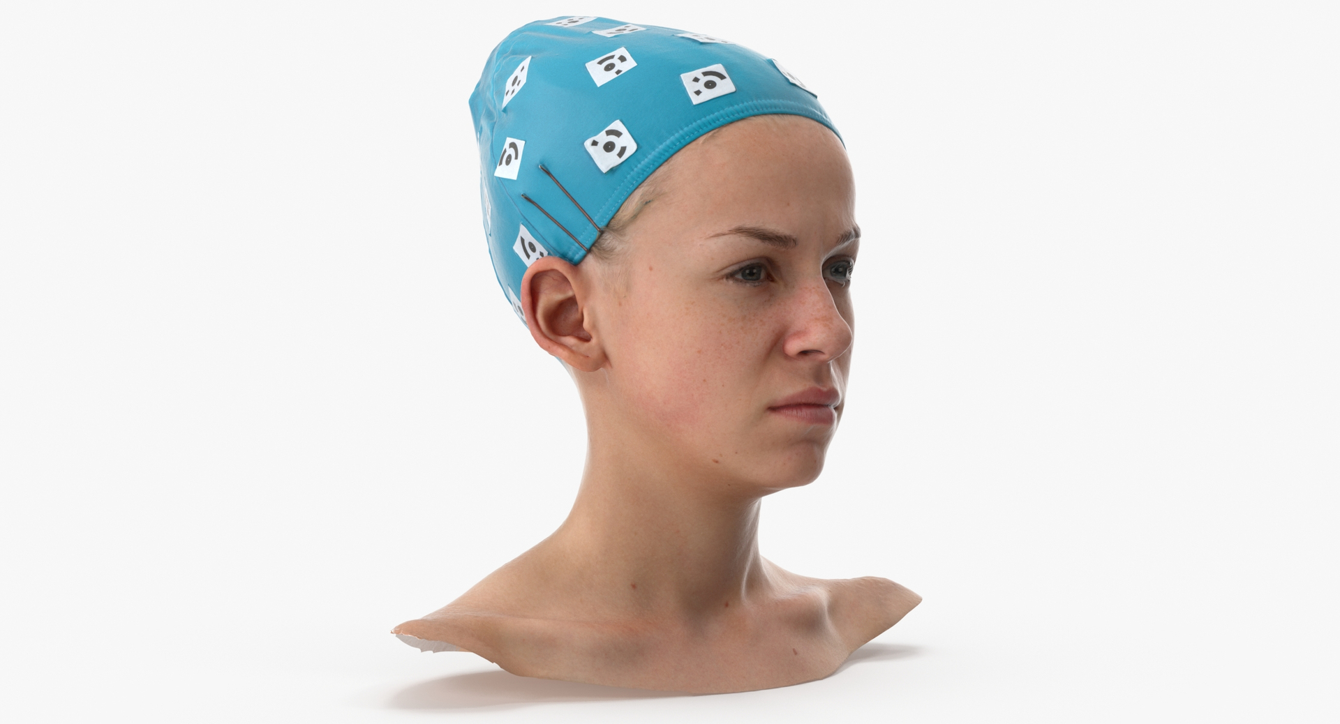 3D model rhea human head contempt - TurboSquid 1664202