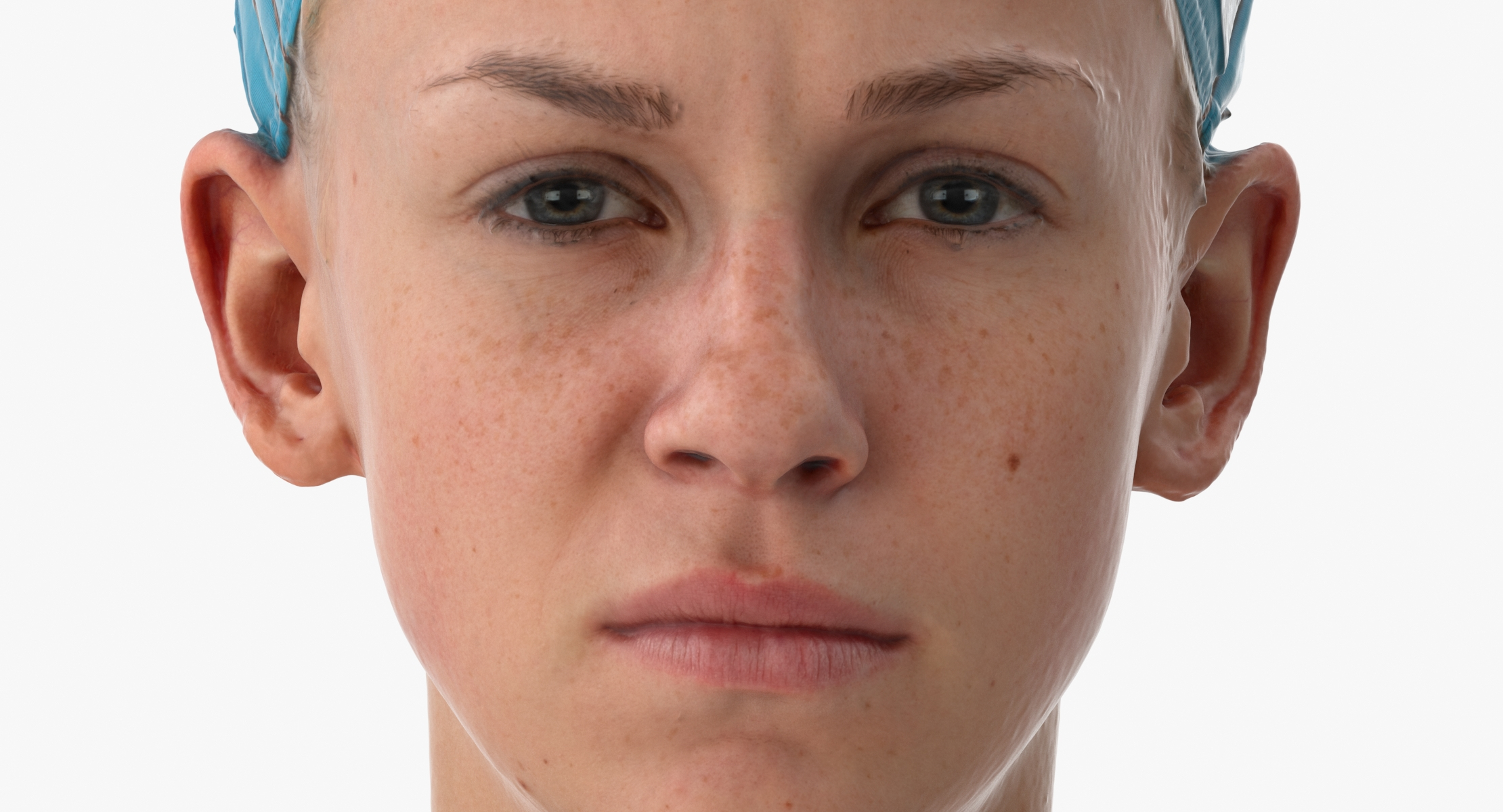 3D model rhea human head contempt - TurboSquid 1664202