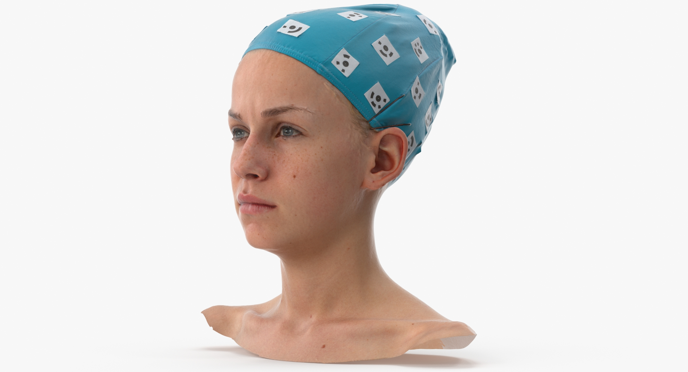 3D model rhea human head contempt - TurboSquid 1664202