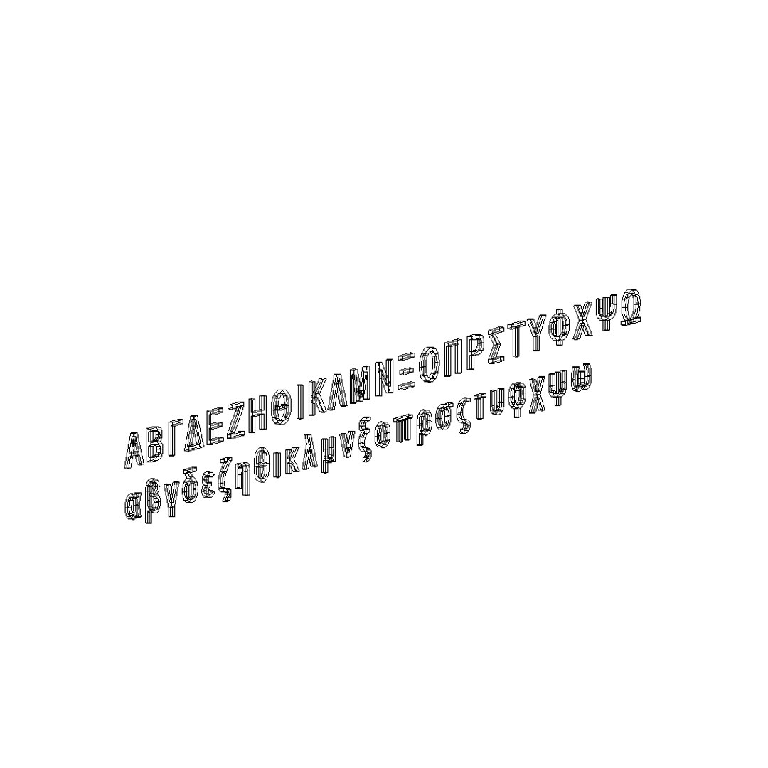 Greek Alphabets1 Cg Cad 3D Model - TurboSquid 1152211