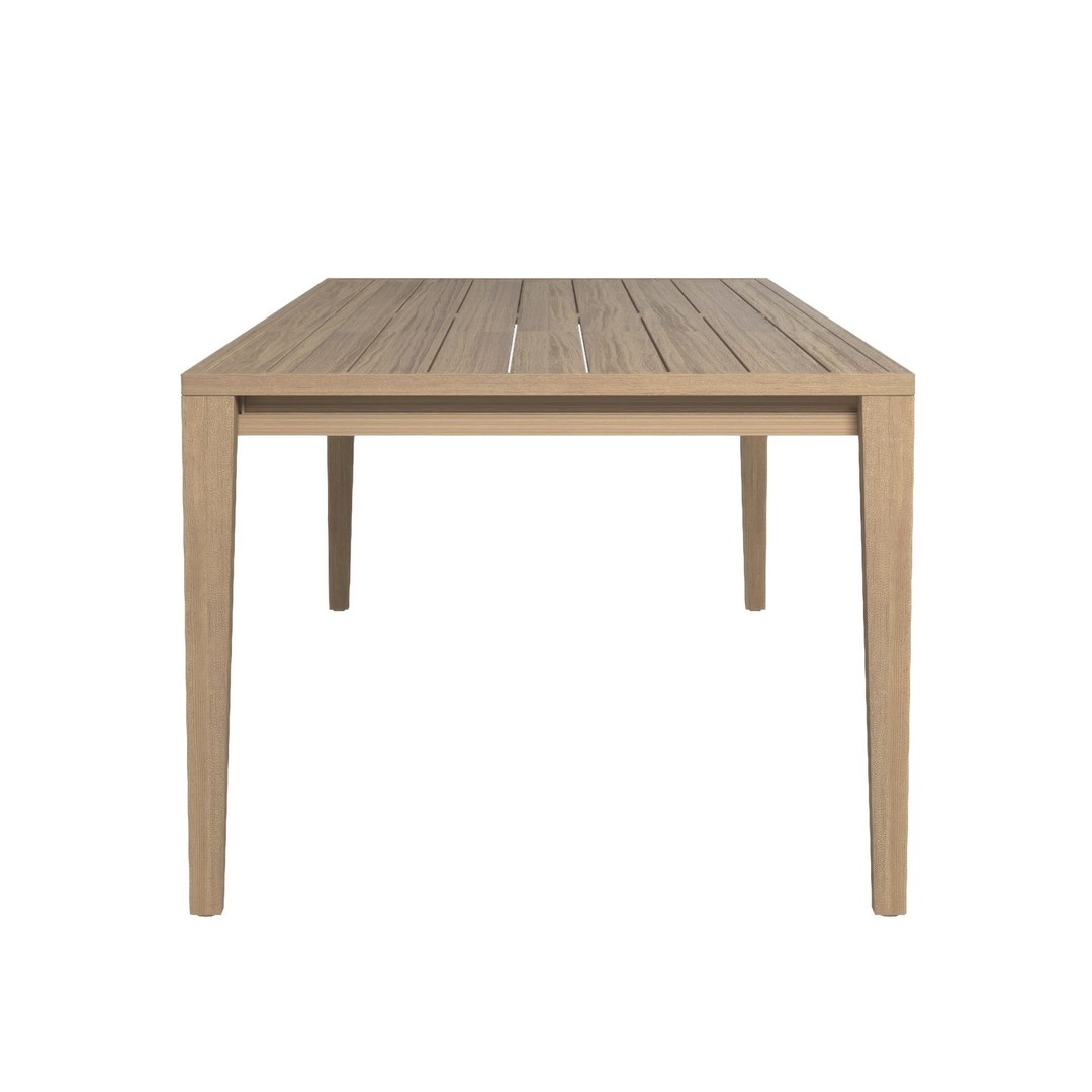 3D Greystone Teak Rectangular Dining Table - TurboSquid 2120155