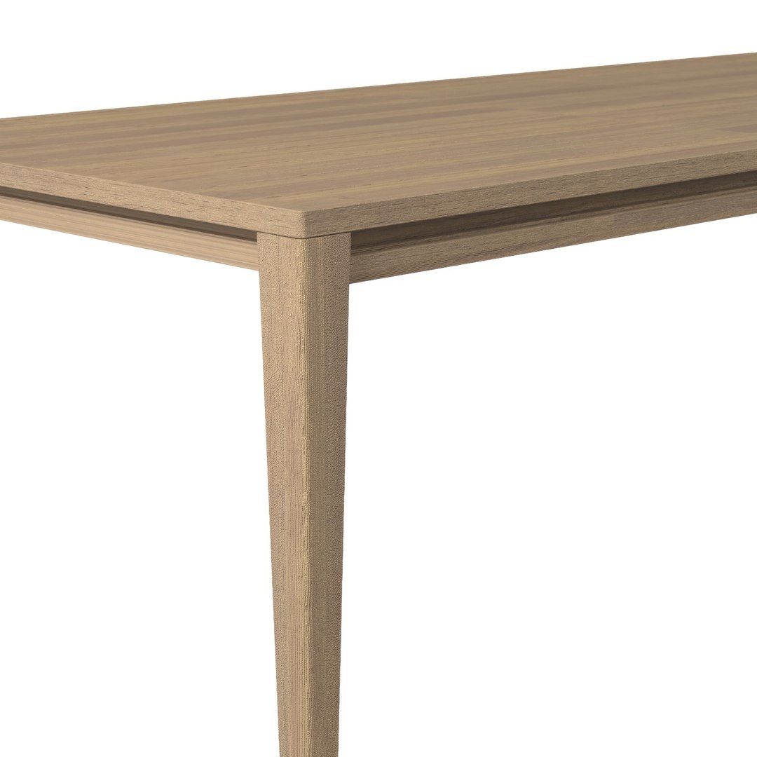 3D Greystone Teak Rectangular Dining Table - TurboSquid 2120155
