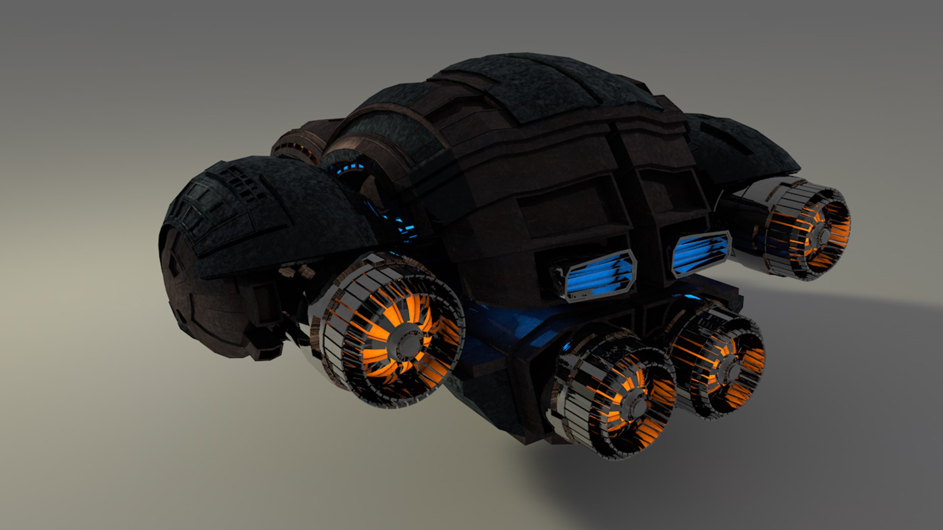 Spaceship Space Ship C4d