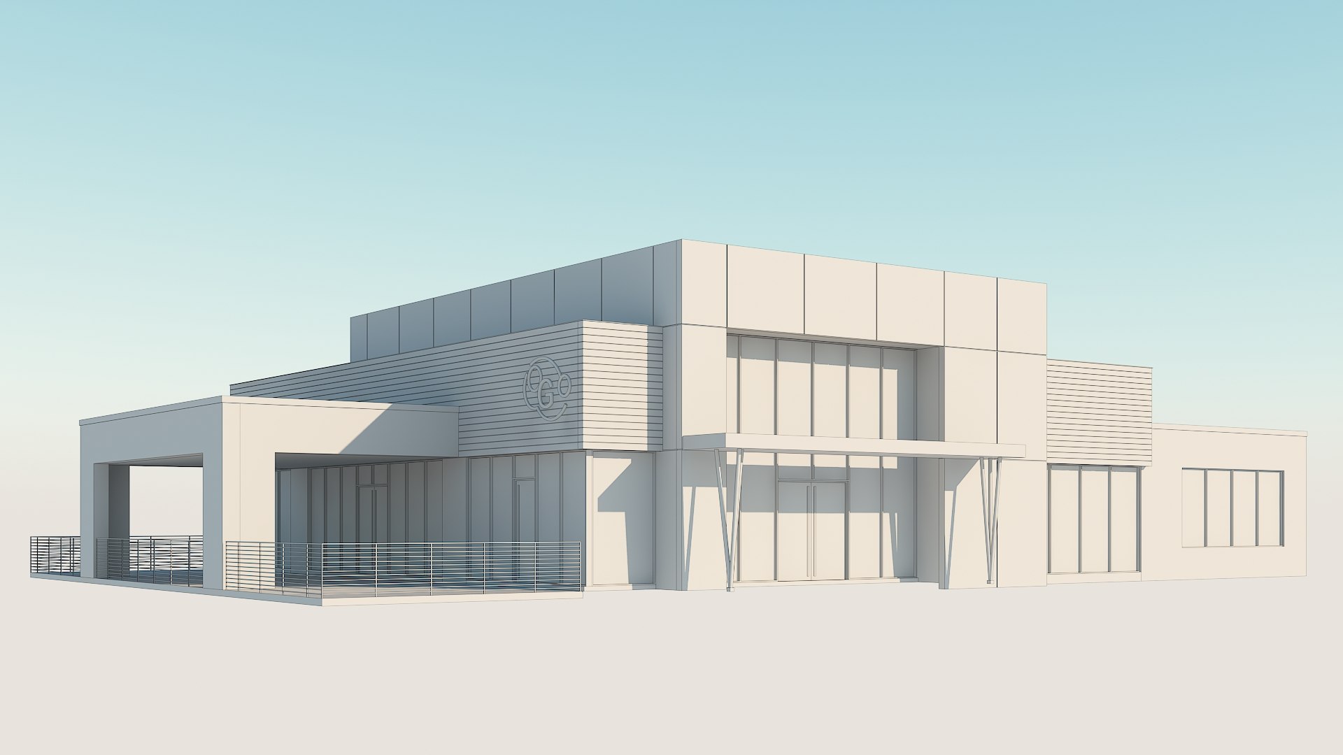 3D Restaurant Shop Building - TurboSquid 1618747