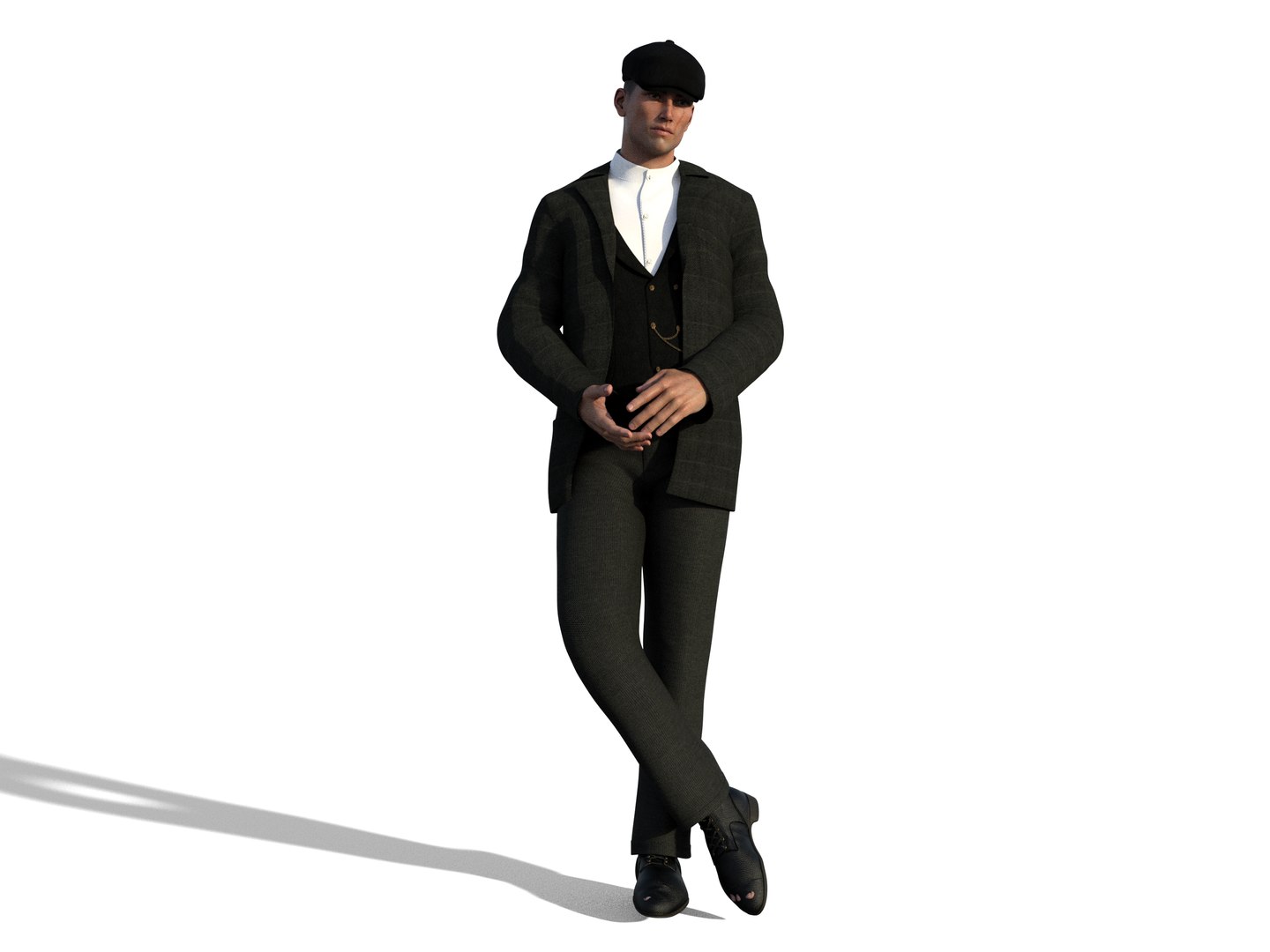 3D Peaky Blinders Alex Gangster Rigged Model - TurboSquid 2419334