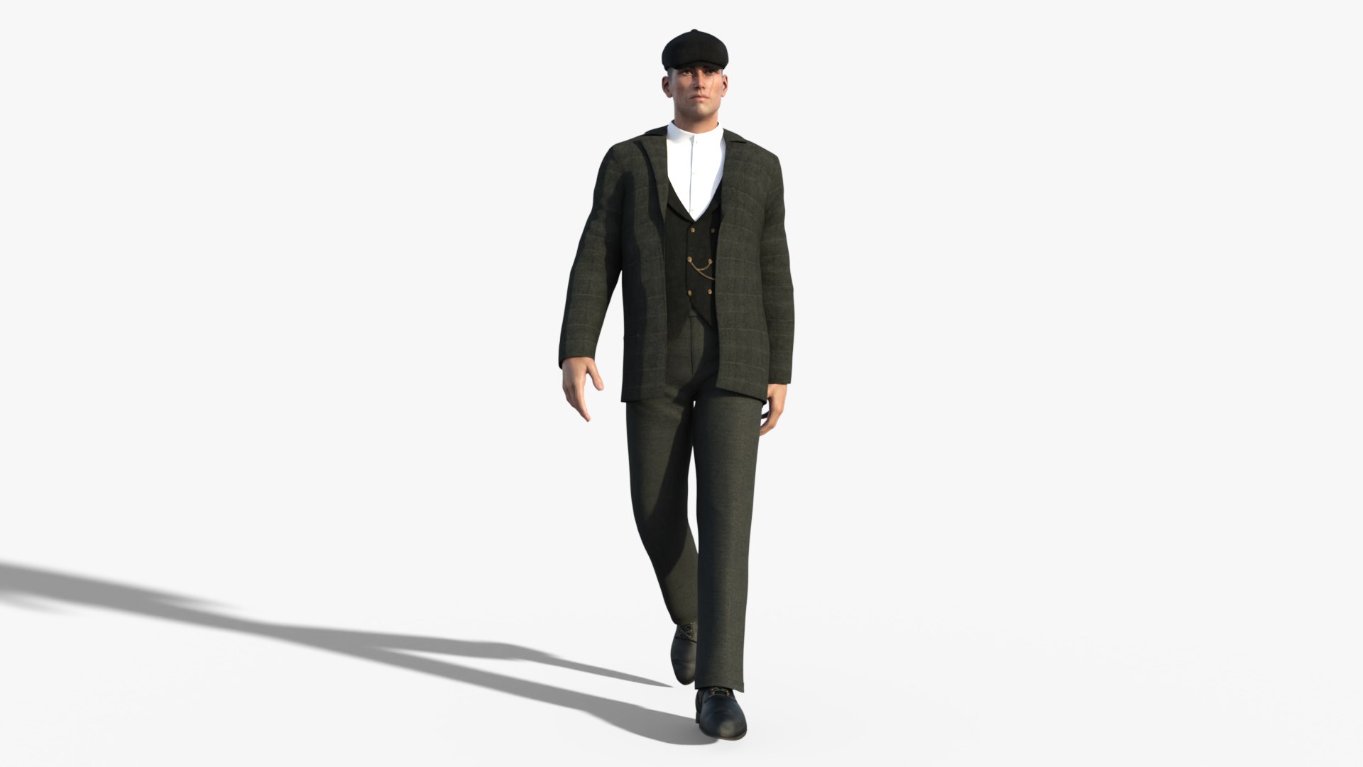 3D Peaky Blinders Alex Gangster Rigged Model - TurboSquid 2419334