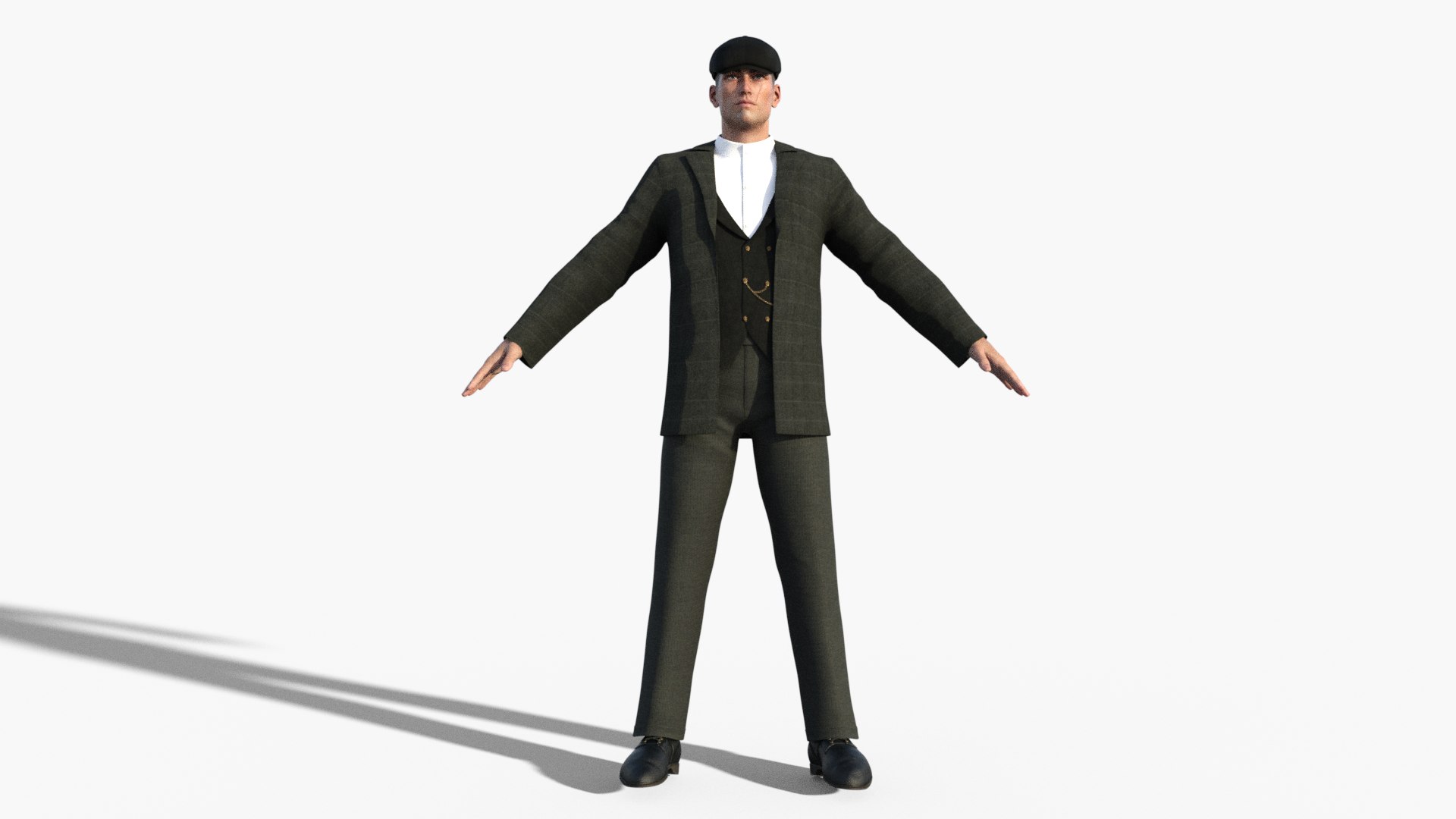 3D Peaky Blinders Alex Gangster Rigged Model - TurboSquid 2419334
