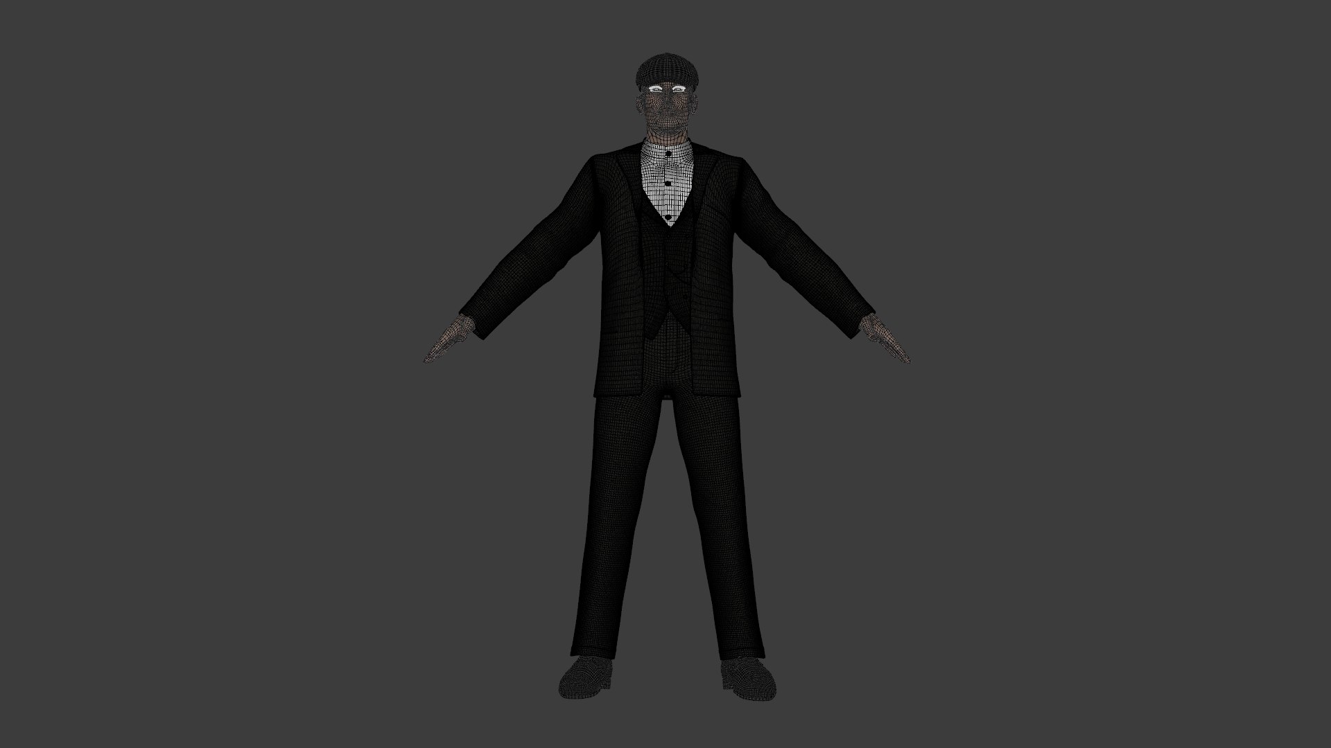 3D Peaky Blinders Alex Gangster Rigged Model - TurboSquid 2419334