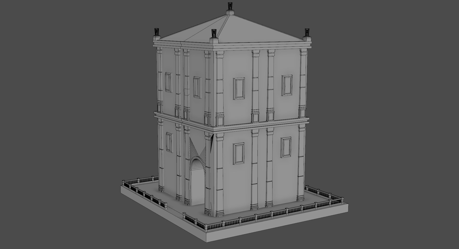 Free Ancient Tower Building 3D Model - TurboSquid 2519374