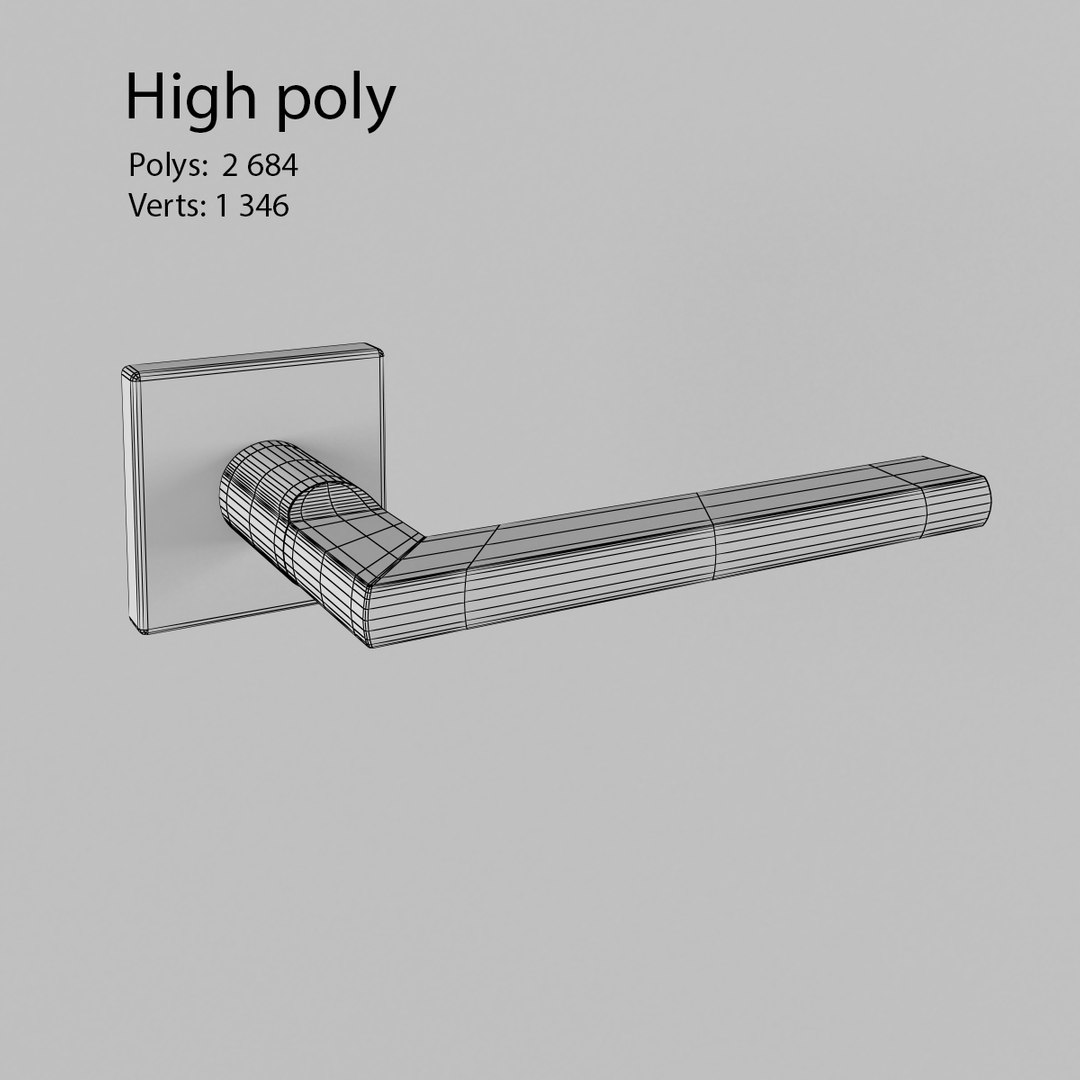 Free Door Handle: Frascio Metro 3d Model