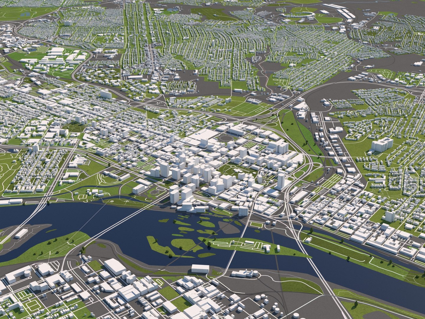 3D Buildings Houses Maps Model - TurboSquid 1616167