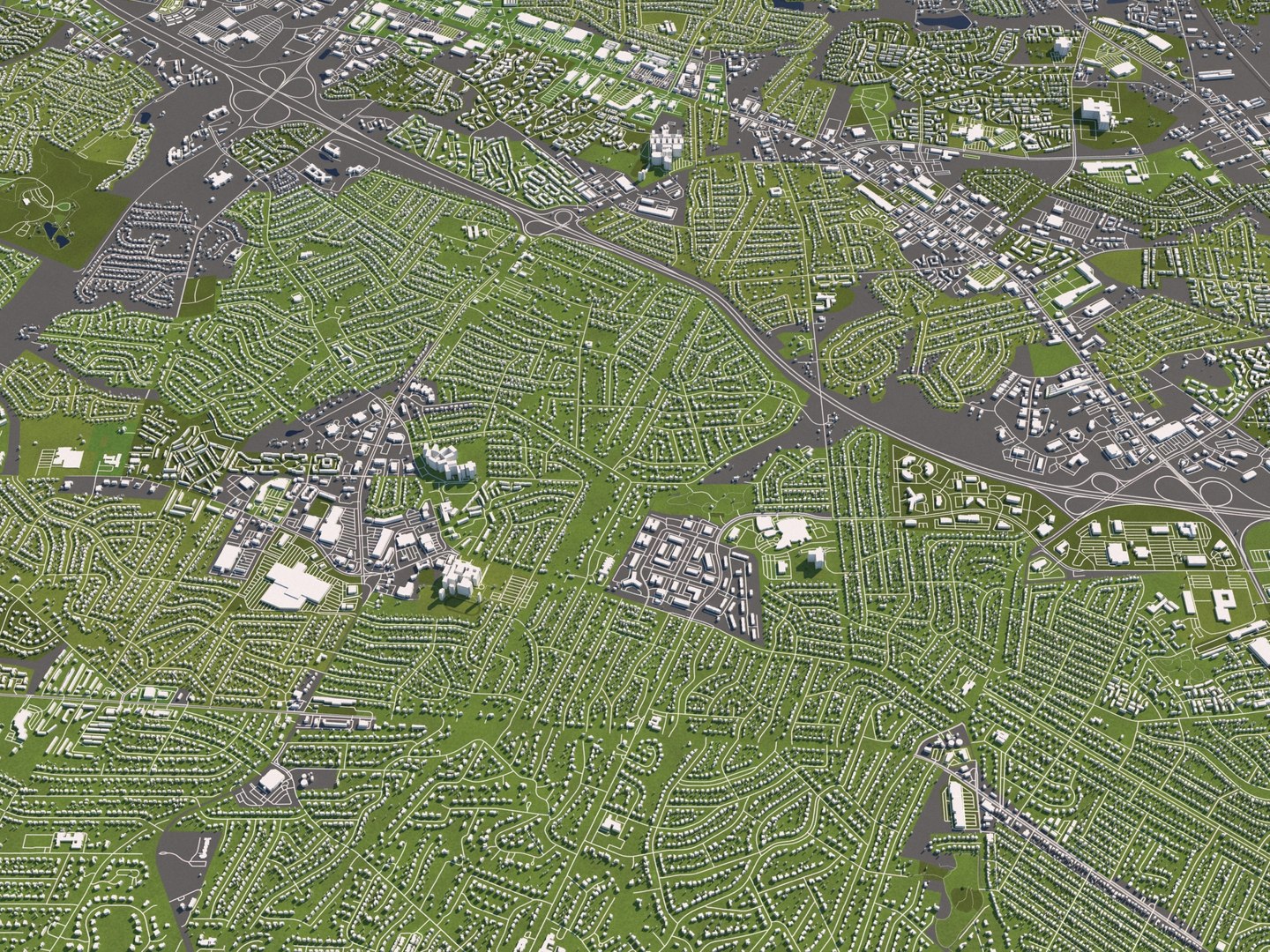 3D Buildings Houses Maps Model - TurboSquid 1616167