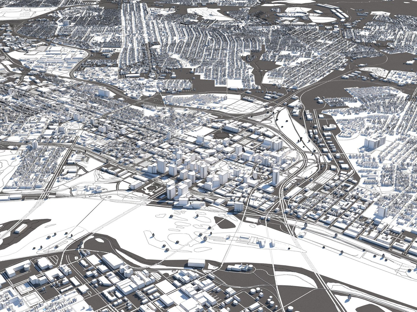 3D Buildings Houses Maps Model - TurboSquid 1616167