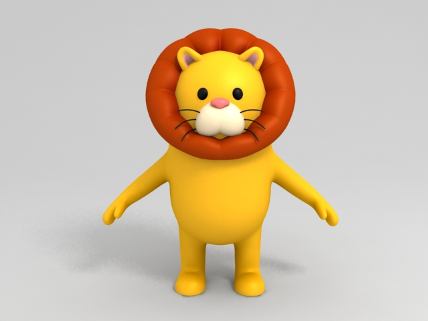 Lion Character Cartoon 3D Model - TurboSquid 1266075