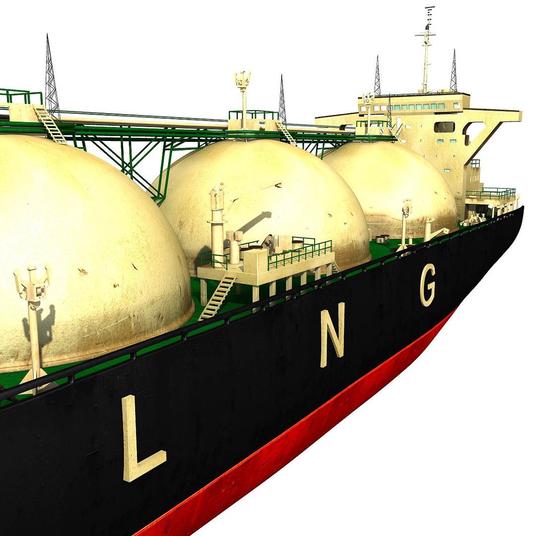 Lng Carrier Ship 3d Model