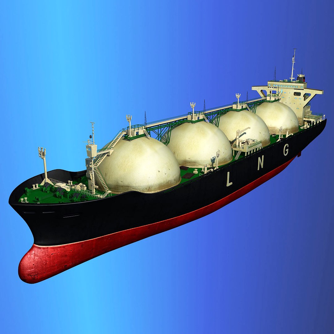 Lng Carrier Ship 3d Model