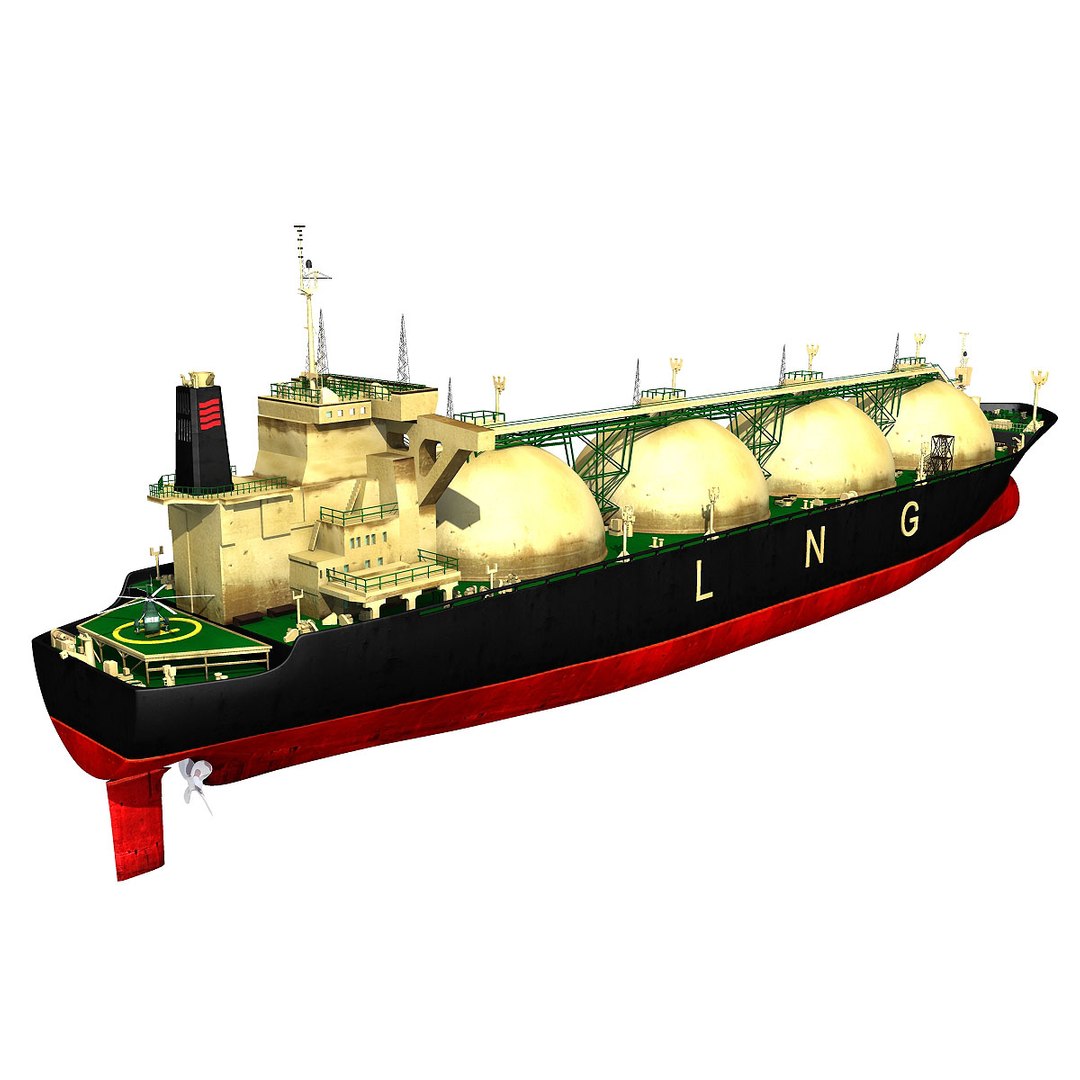 Lng Carrier Ship 3d Model