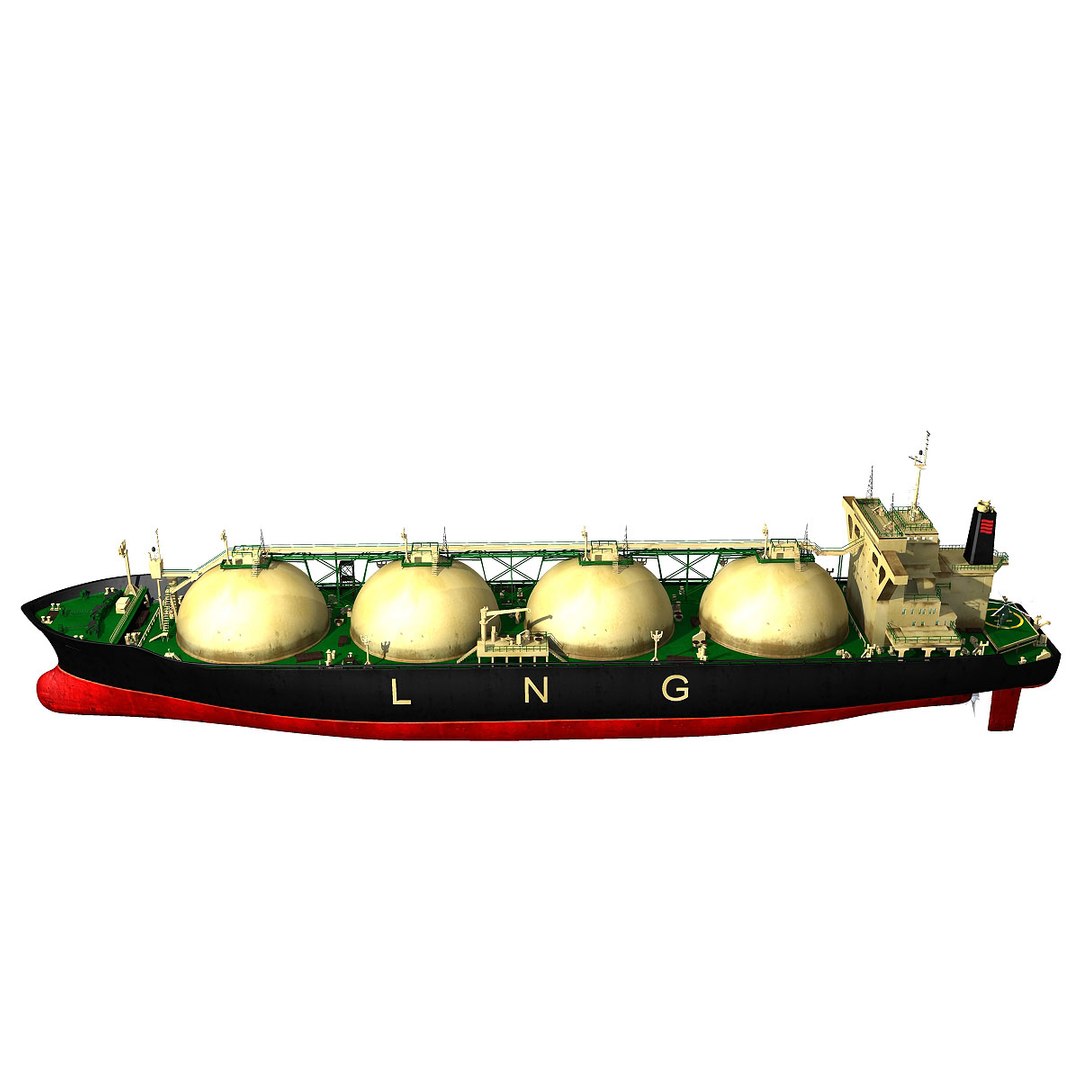 Lng Carrier Ship 3d Model