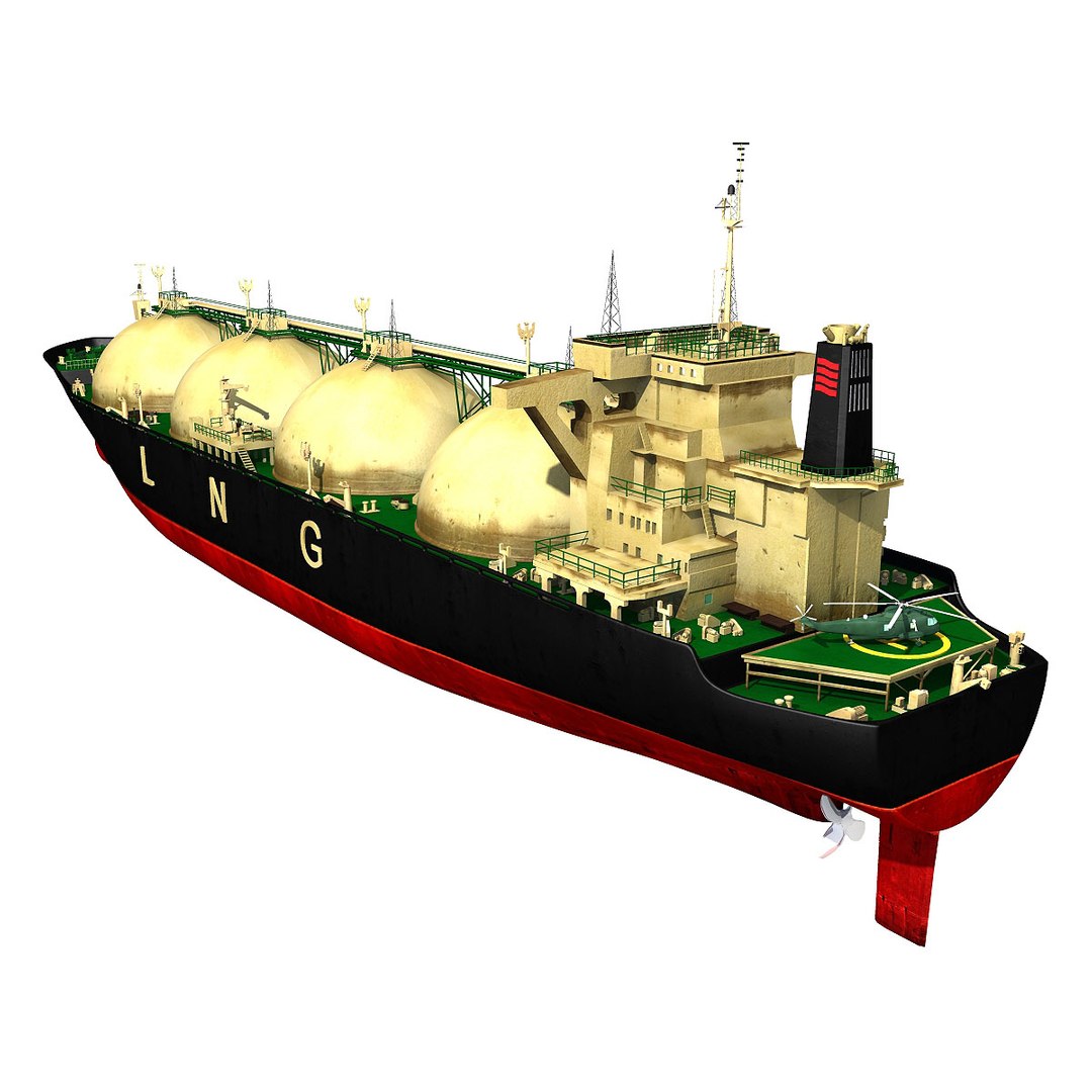 Lng Carrier Ship 3d Model