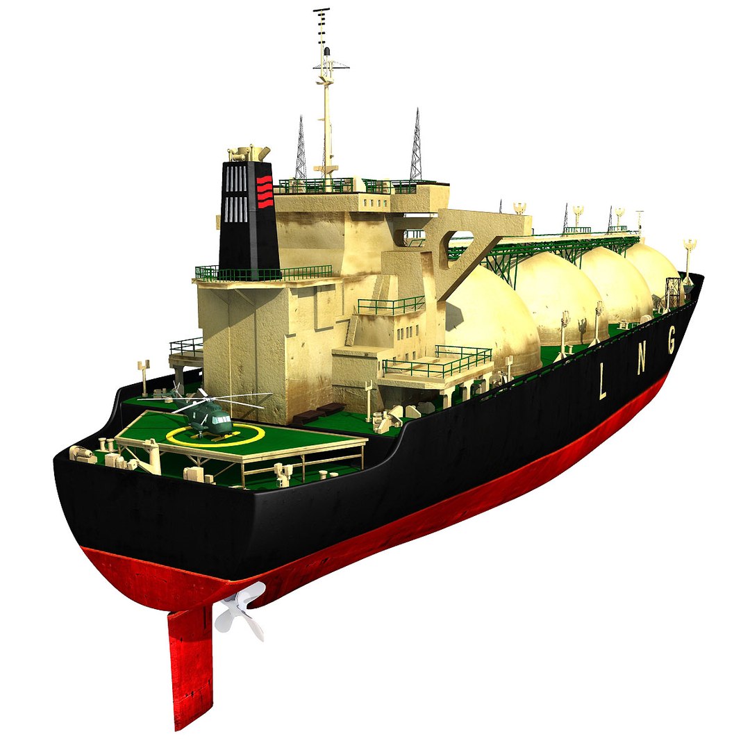 Lng Carrier Ship 3d Model