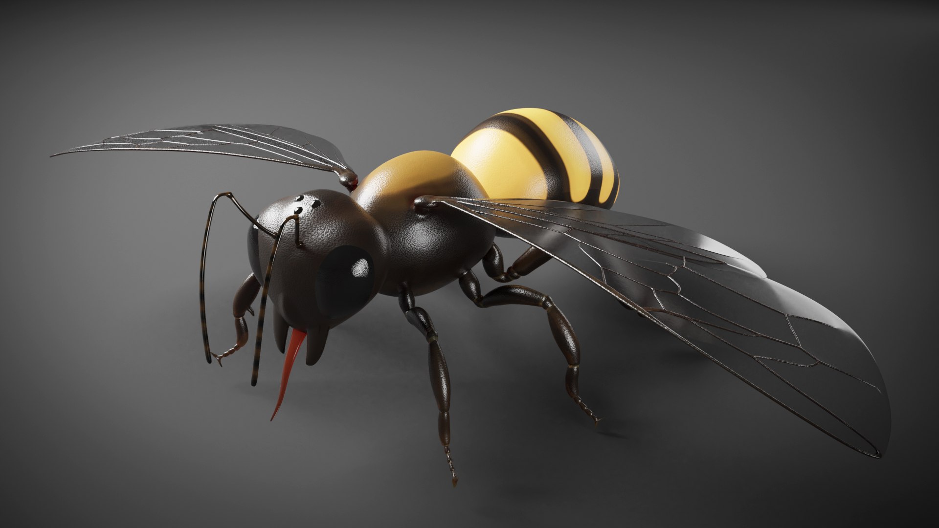 Honey Bee Insect Wings 3D Model - TurboSquid 1622834