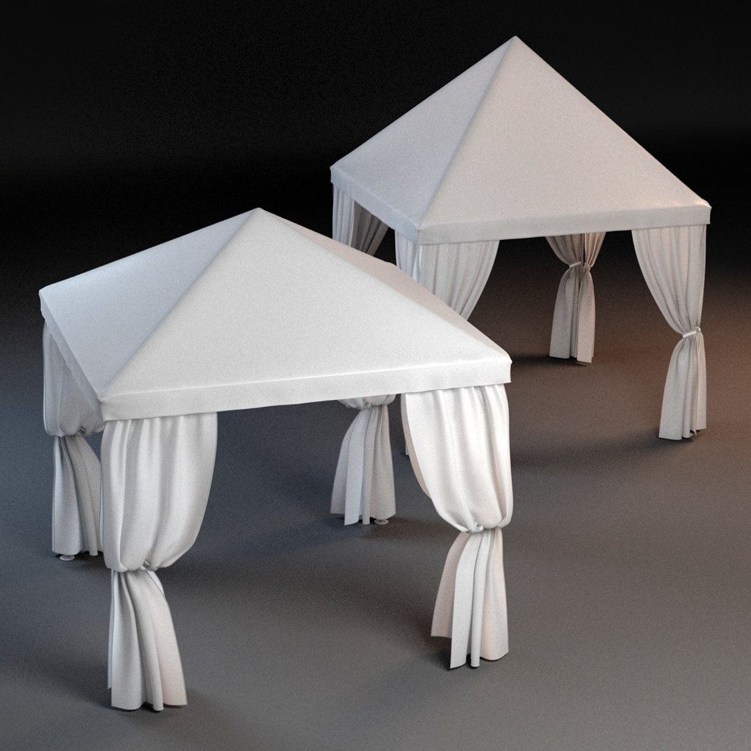 3d Model 2 Partytents Tent