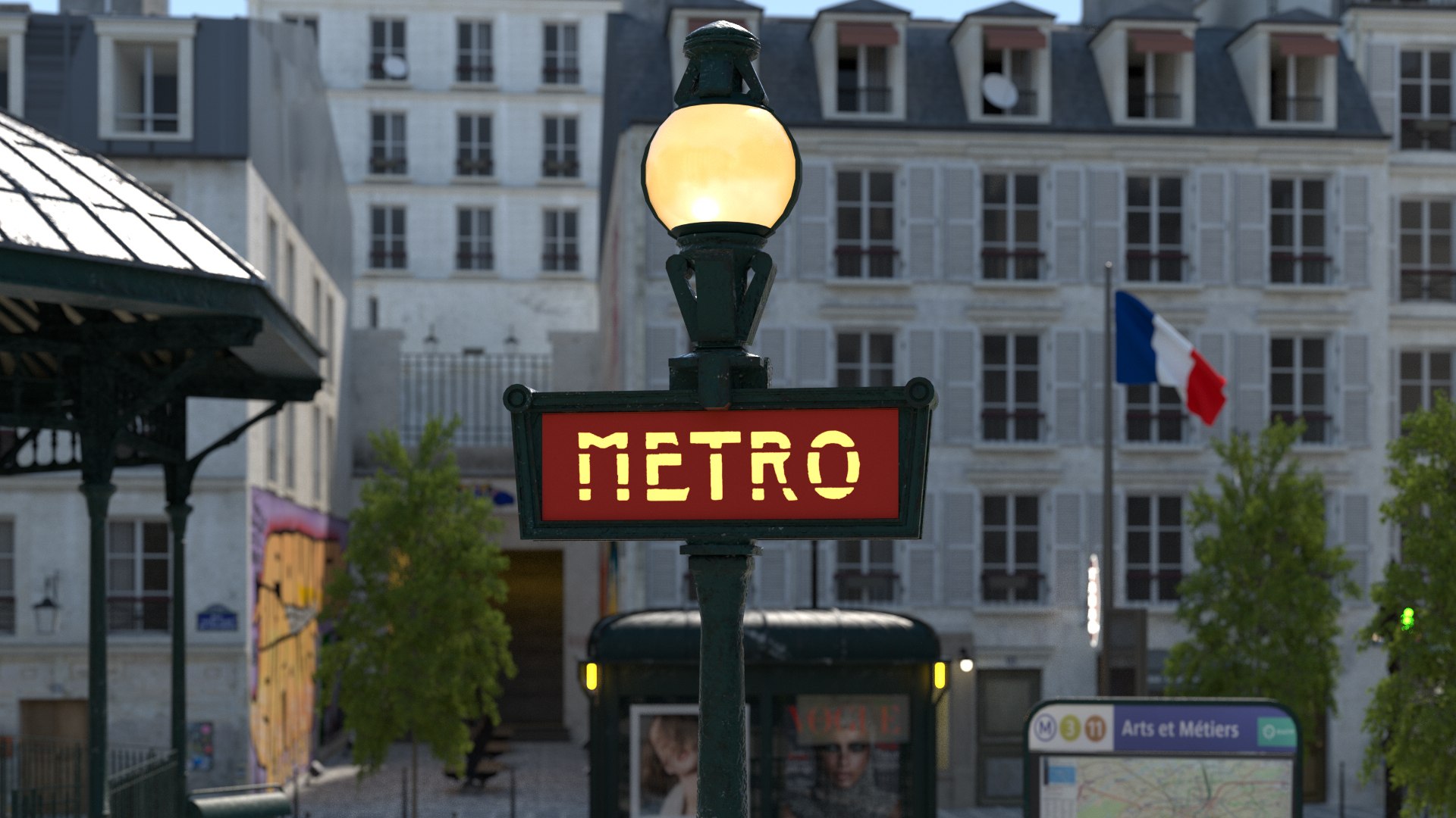 Paris Trendy Street And Place Bundle Studio License 3D Model ...