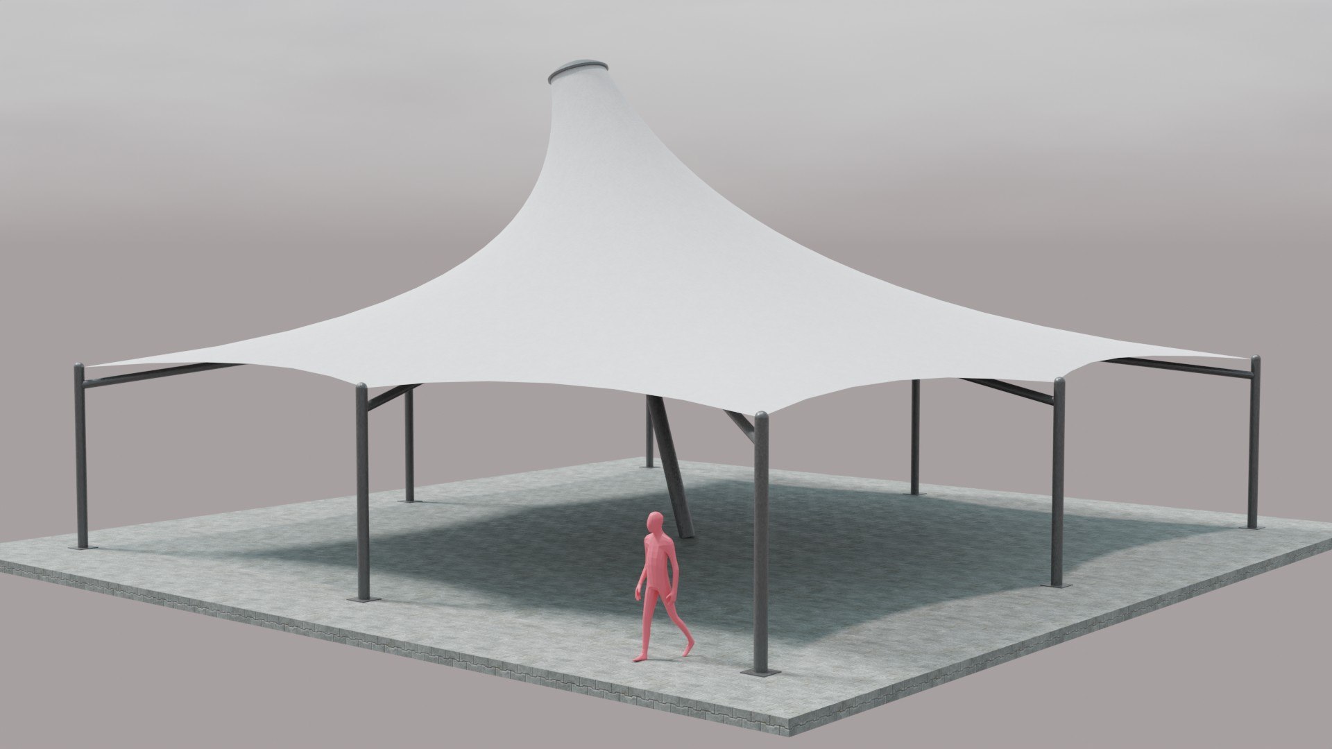 Tensile Structure 3D - TurboSquid 1836987