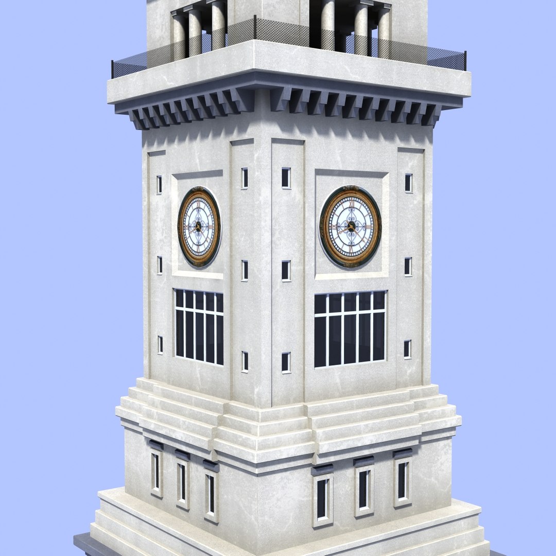 clock tower 3d model