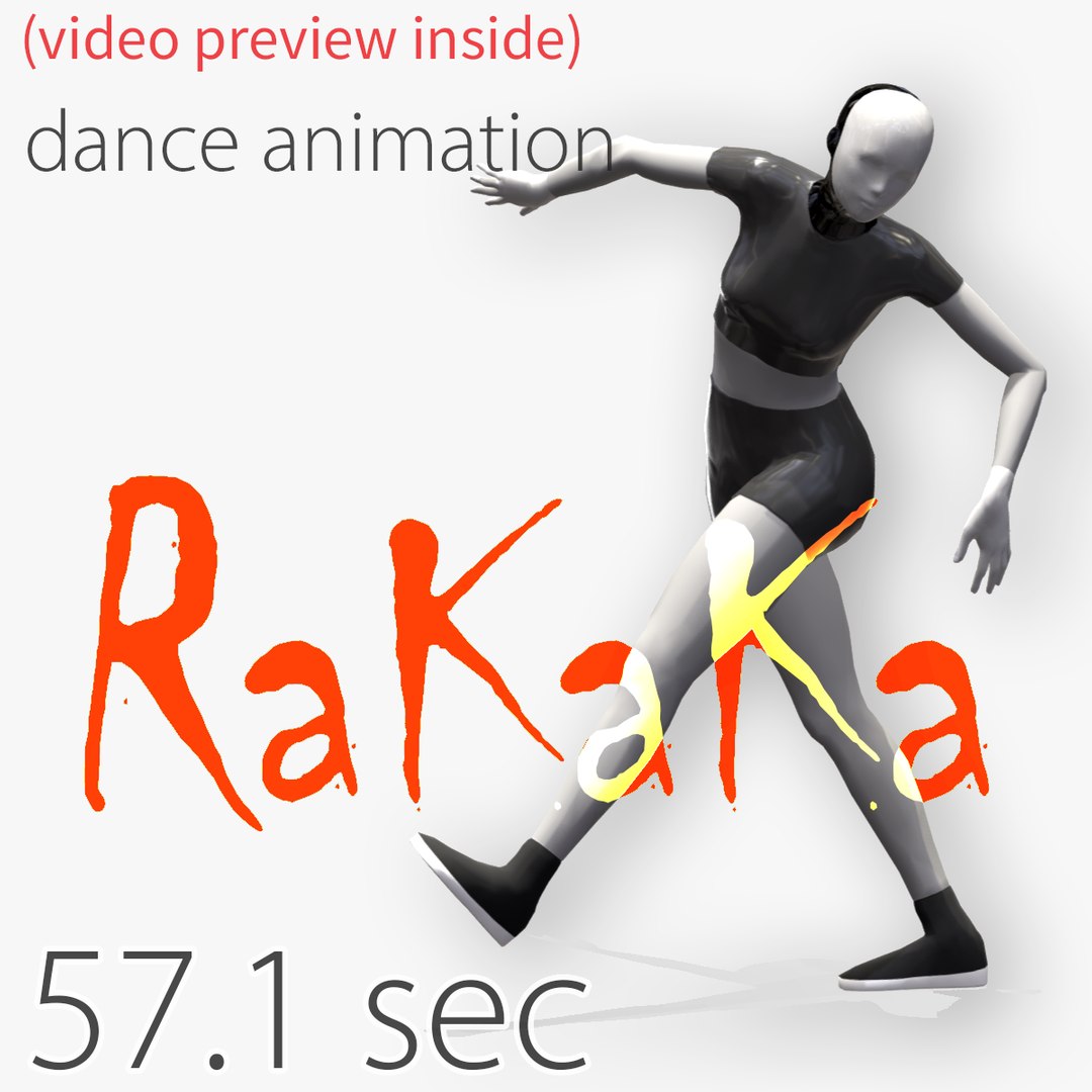 MD - Rakaka - dance animation - 182 bpm 91 bpm 3D model - TurboSquid ...