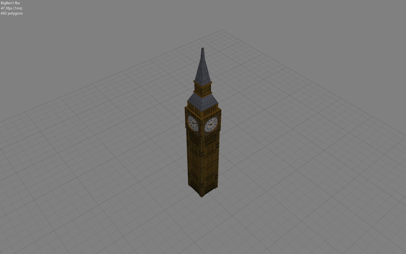 Low Polygon Big Ben 3D Model - TurboSquid 1878280