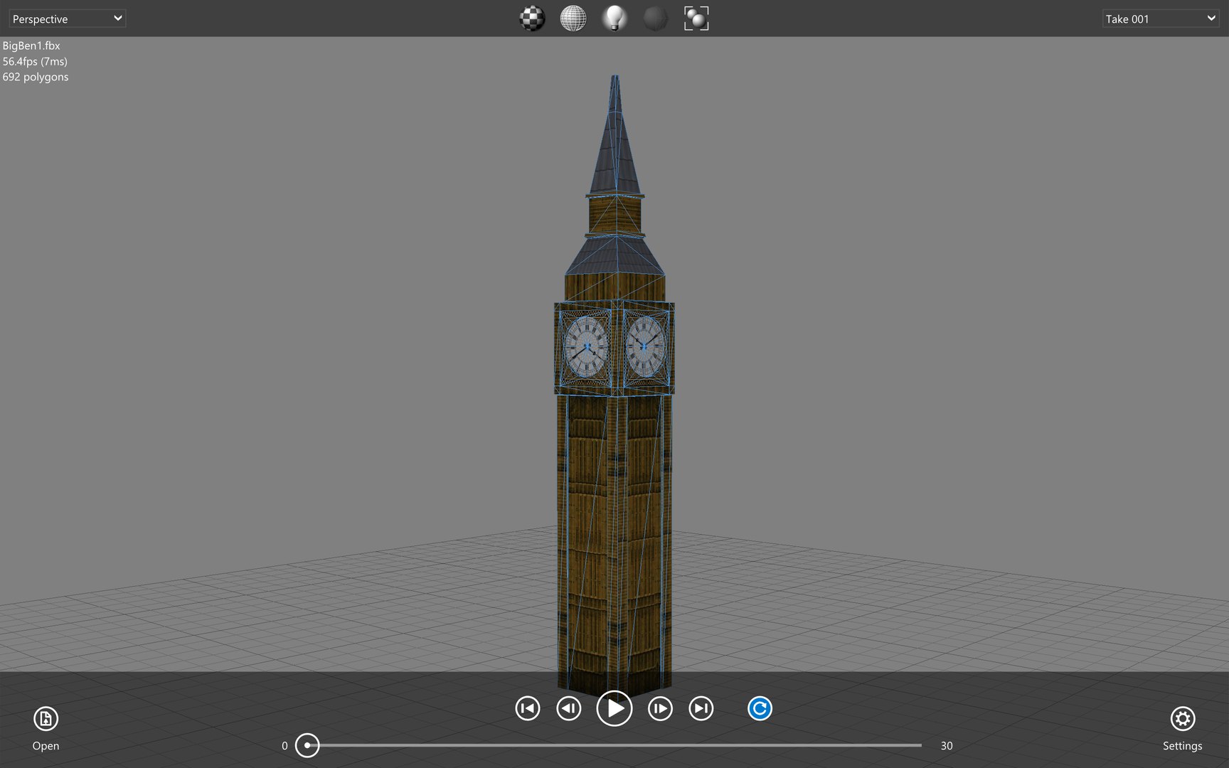 Low Polygon Big Ben 3D Model - TurboSquid 1878280