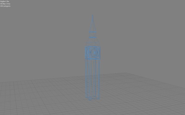 Low Polygon Big Ben 3D model - TurboSquid 1878280