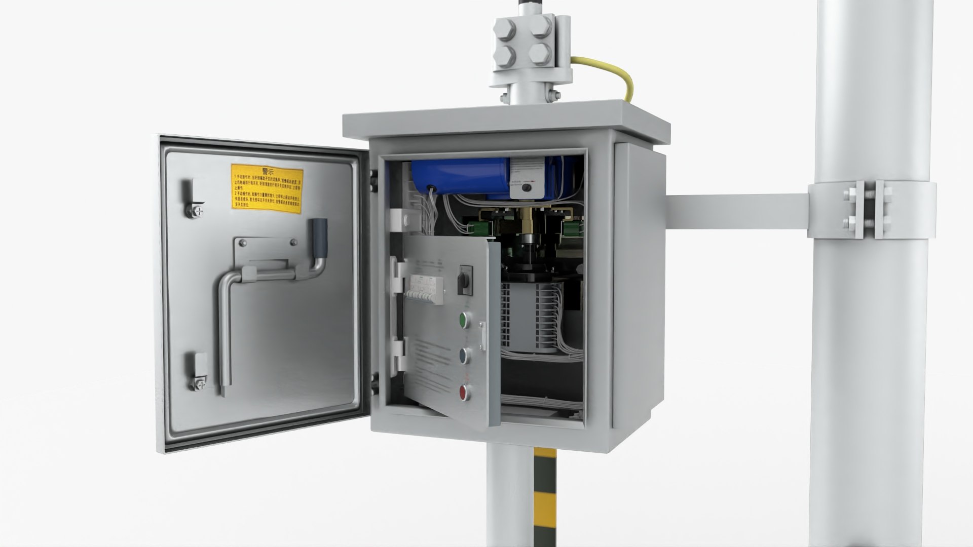 3D Substation Double Circuit Isolation Switch Knife Switch Model ...