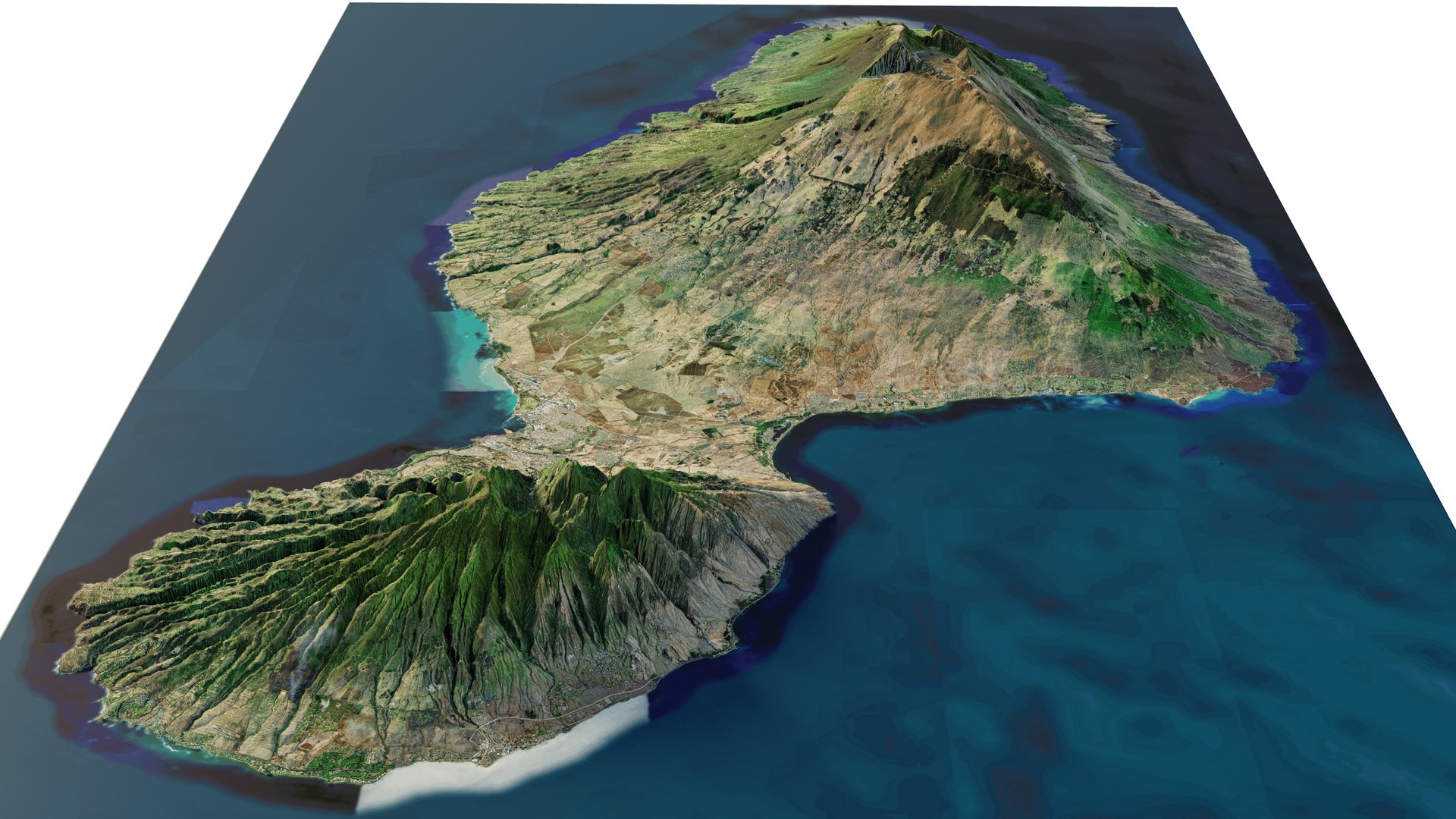 Maui Island Full Terrain 3D Model - TurboSquid 2073118