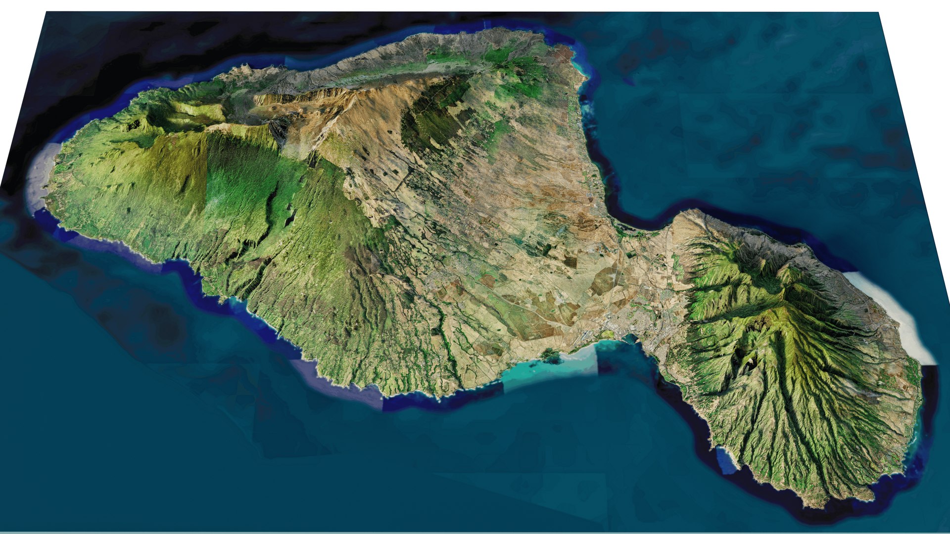 Maui Island Full Terrain 3D Model - TurboSquid 2073118