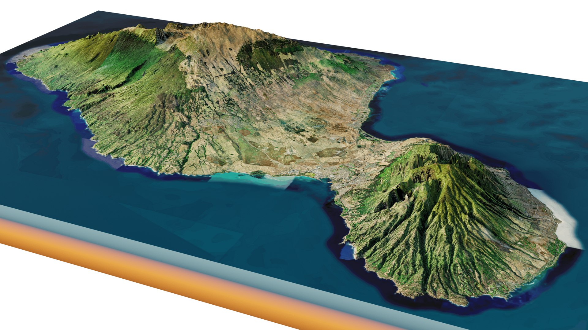 Maui Island Full Terrain 3D Model - TurboSquid 2073118