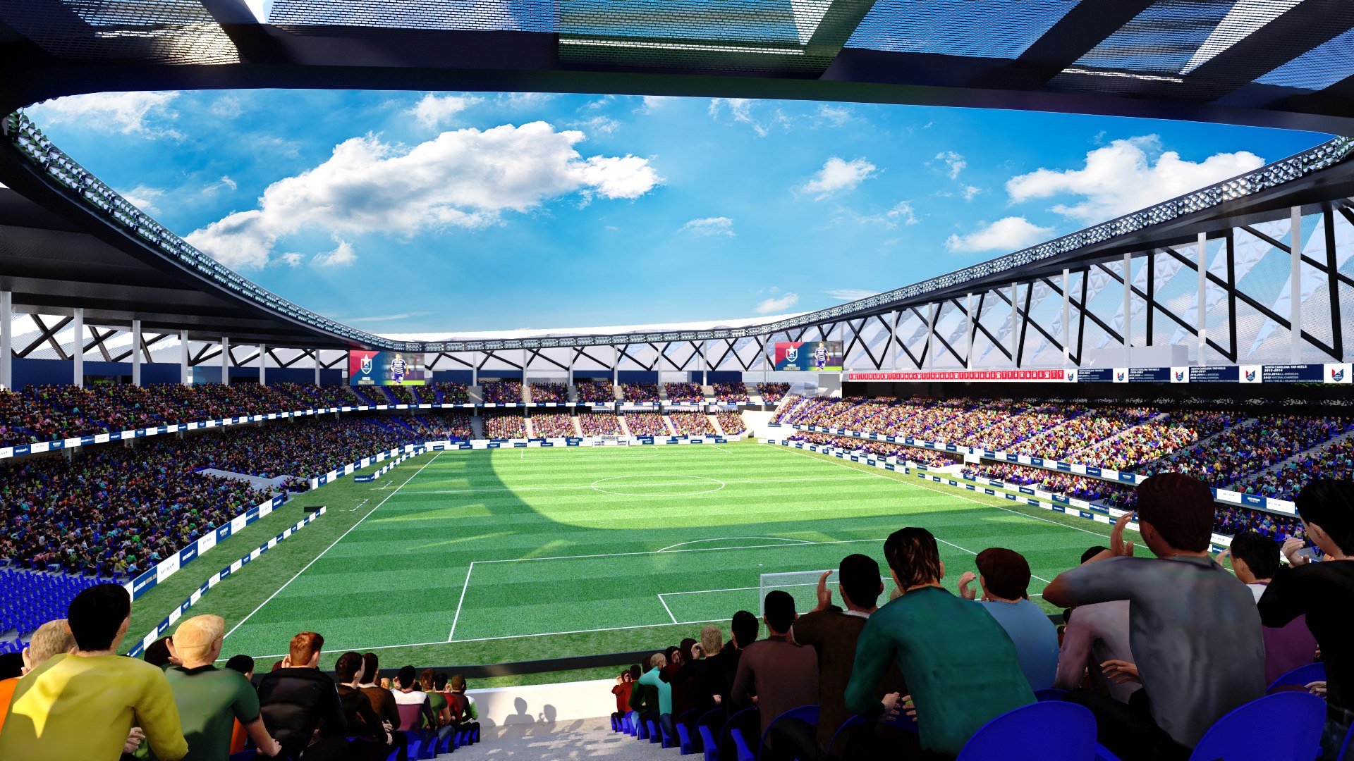 3D stadium audience soccer model - TurboSquid 1201020