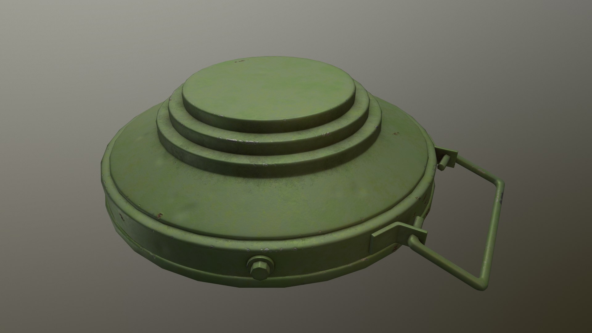 3D Soviet Anti Tank Land Mine - TurboSquid 2134470
