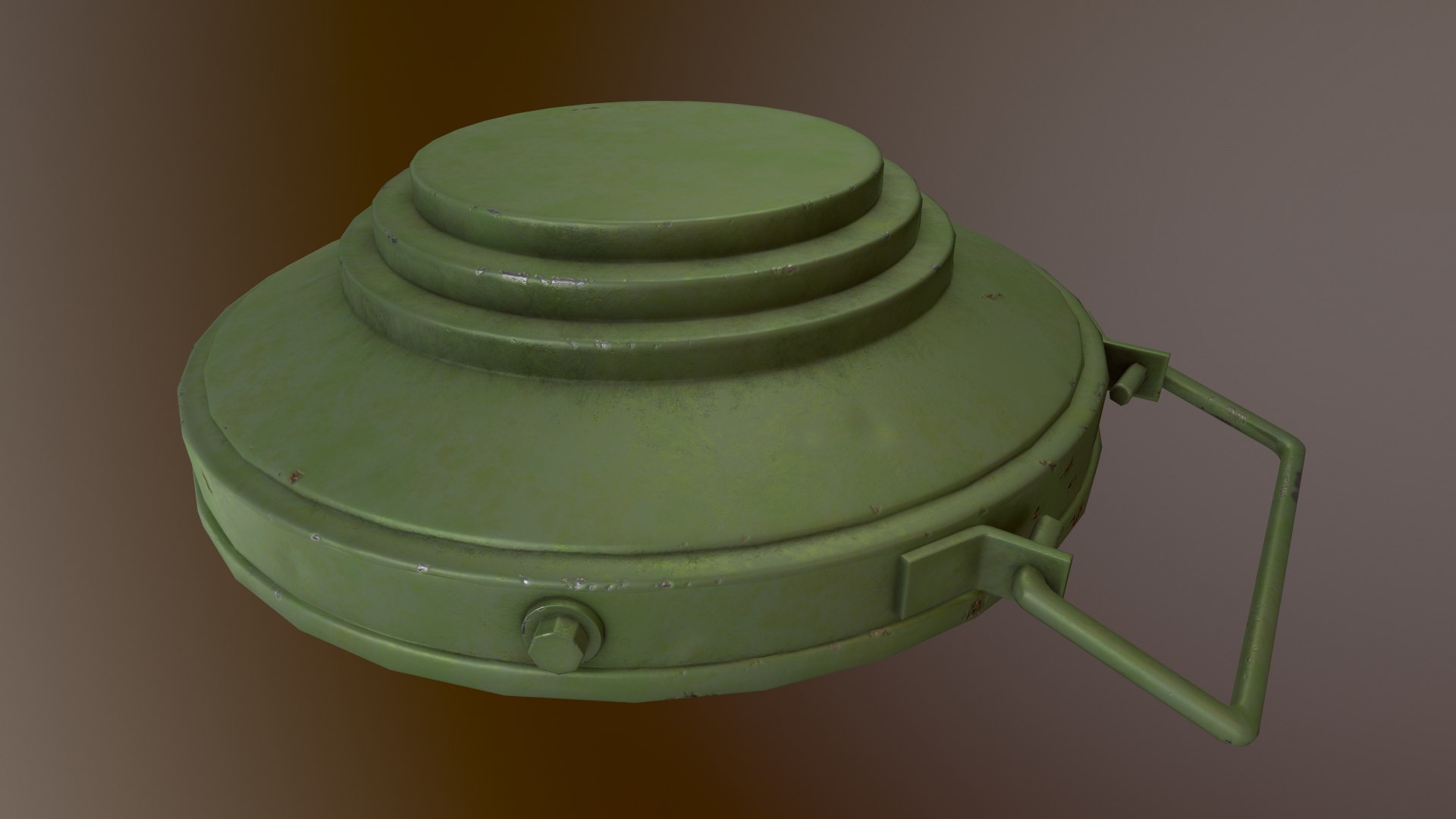 3D Soviet Anti Tank Land Mine - TurboSquid 2134470