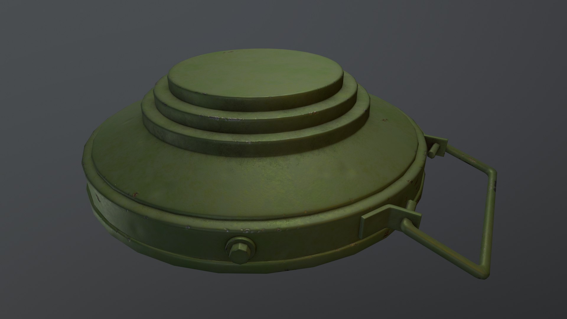 3D Soviet Anti Tank Land Mine - TurboSquid 2134470