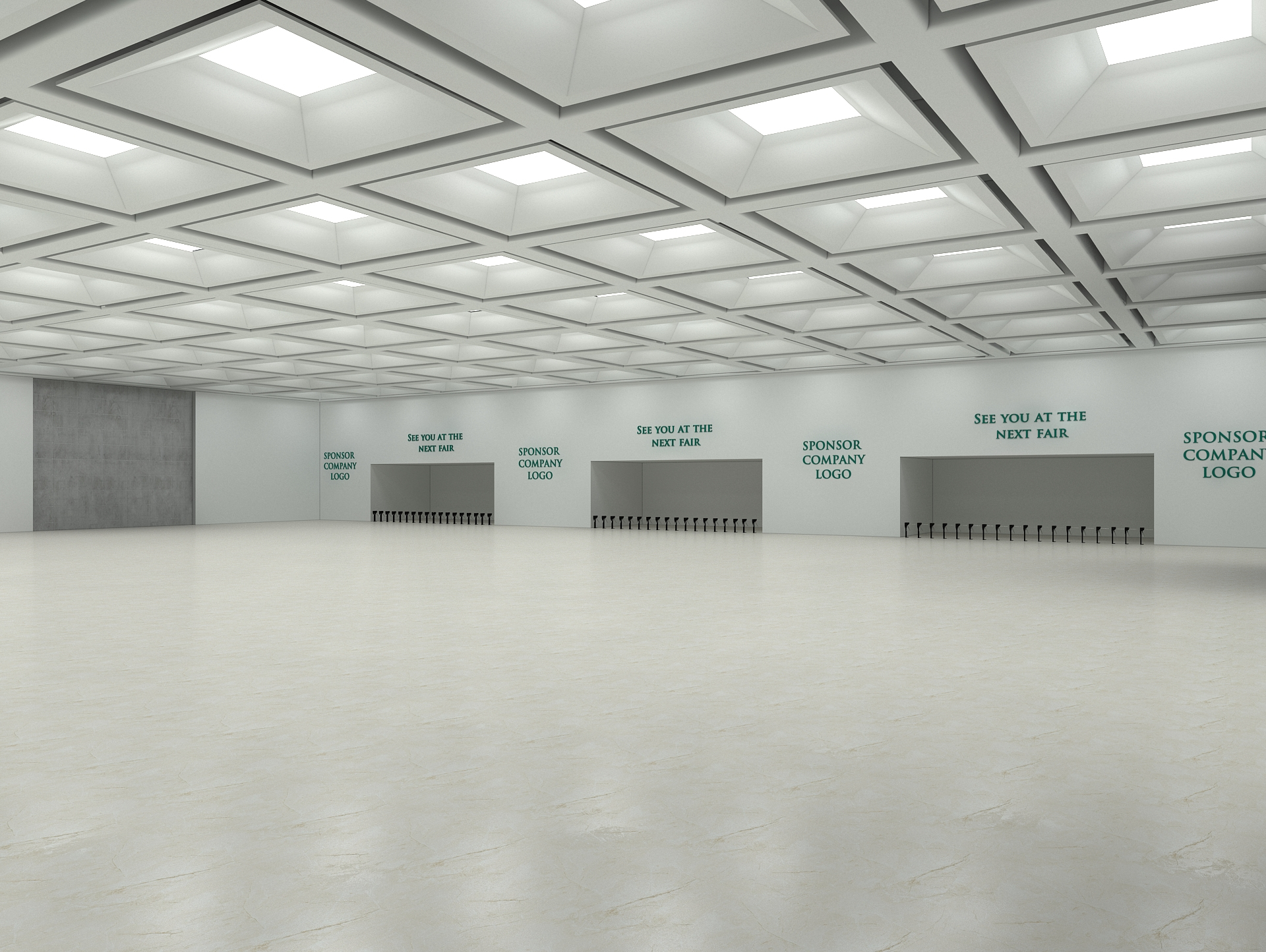 3D virtual exhibition hall - TurboSquid 1611127