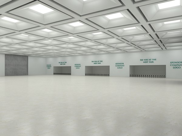 3D virtual exhibition hall - TurboSquid 1611127