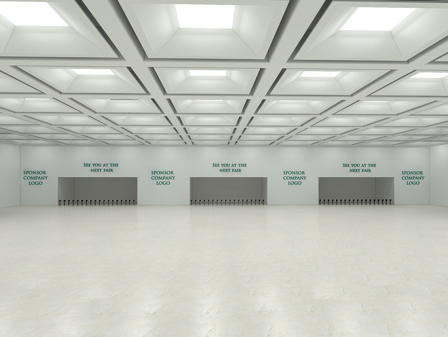 3D Virtual Exhibition Hall - TurboSquid 1611127