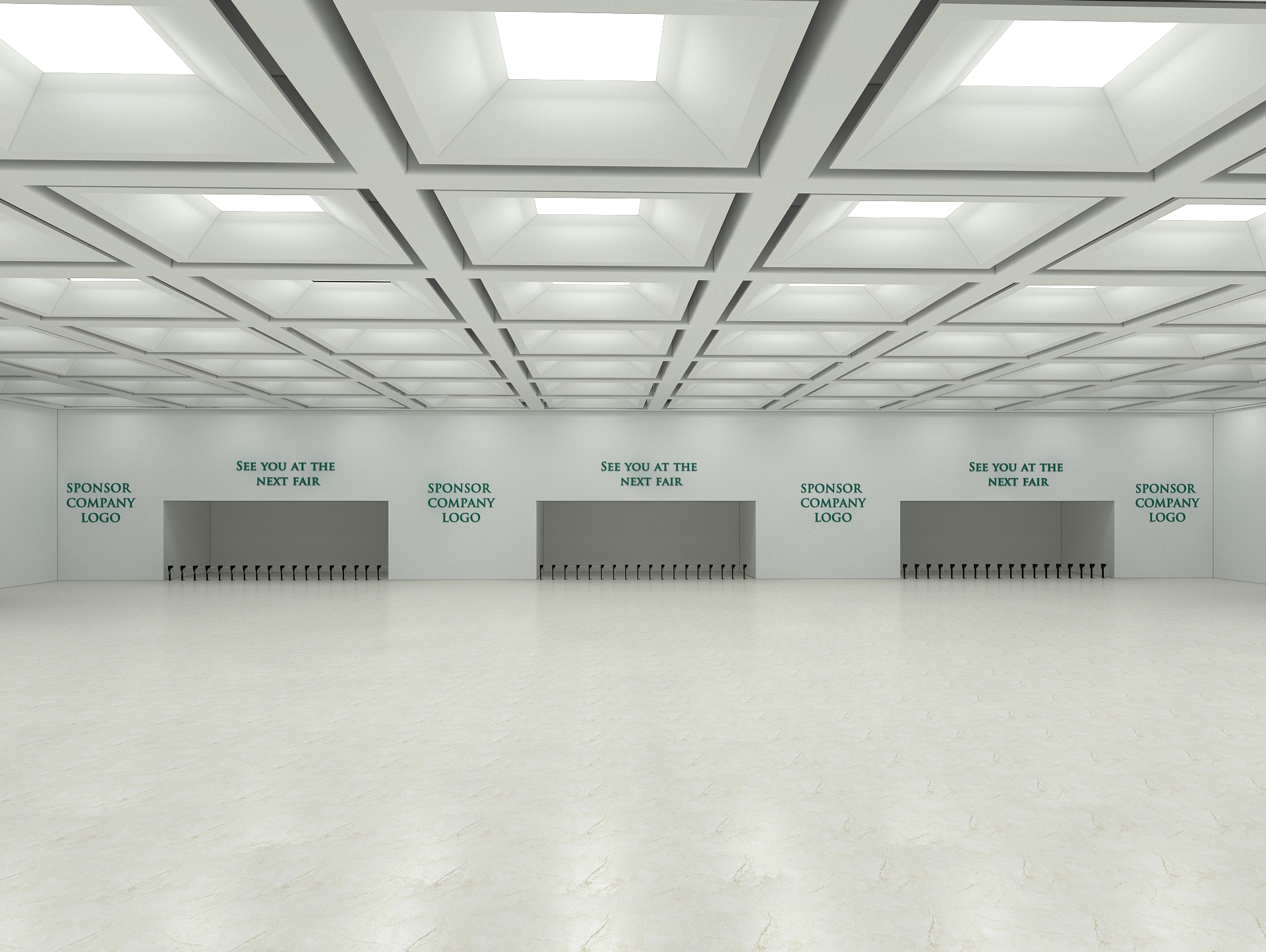 3D virtual exhibition hall - TurboSquid 1611127