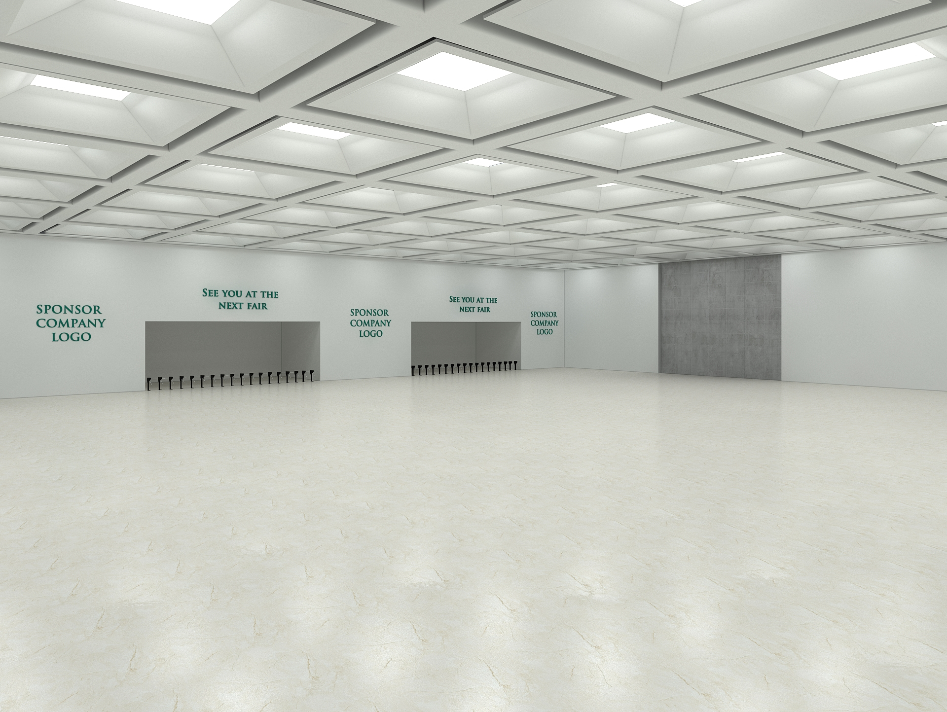 3D virtual exhibition hall - TurboSquid 1611127