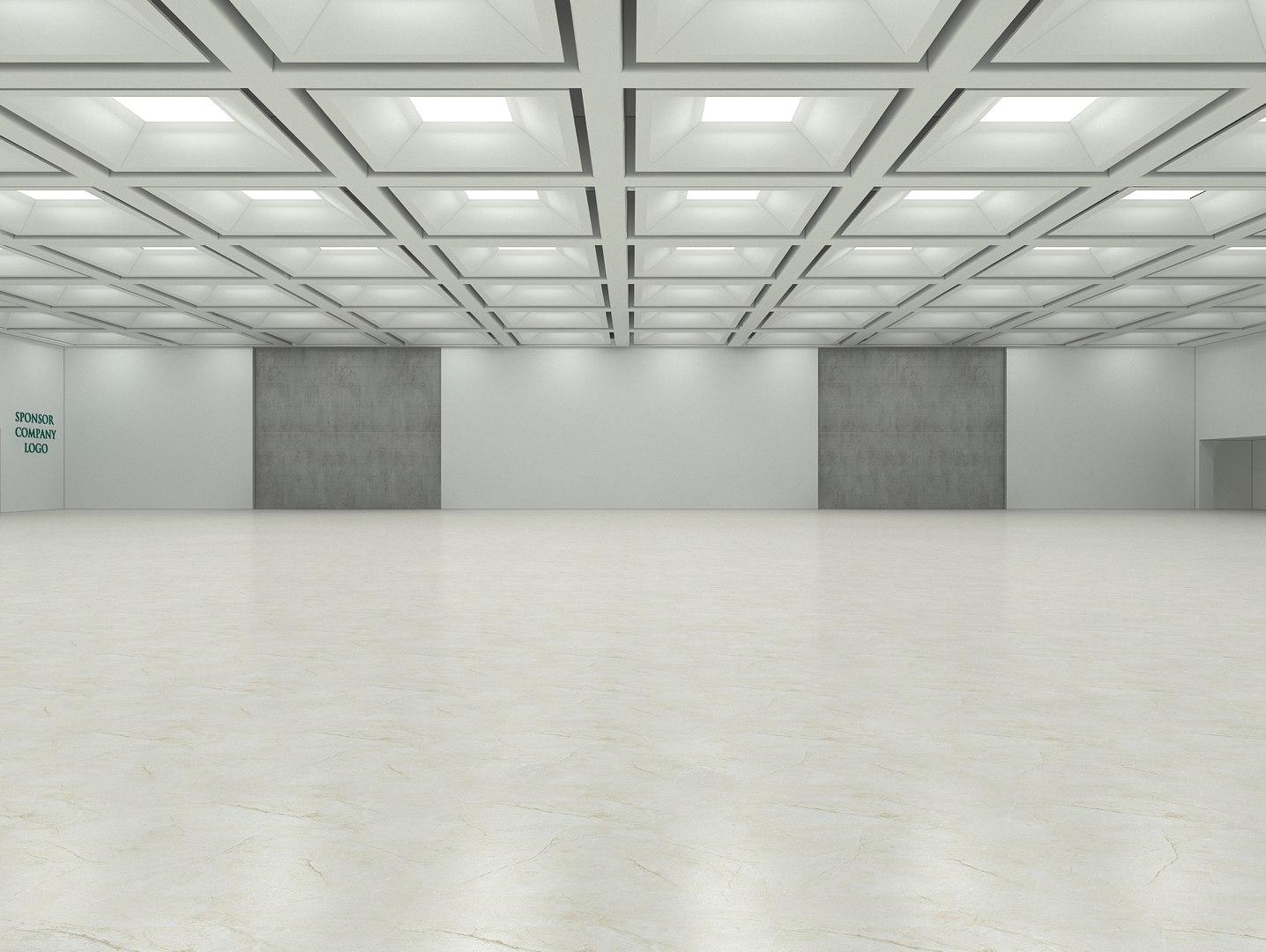 3D Virtual Exhibition Hall - TurboSquid 1611127